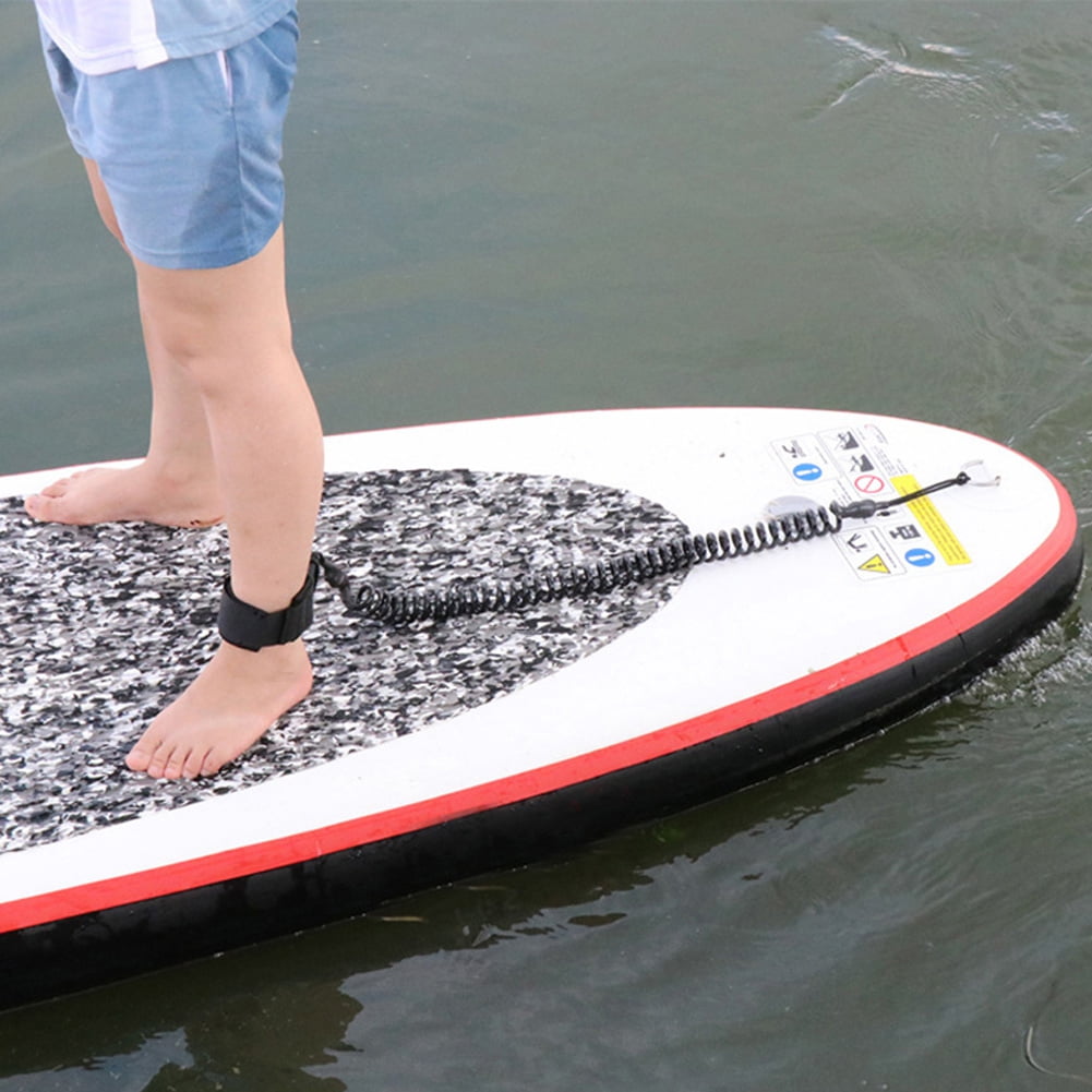NIBOLOG 10ft Surfing Coiled Ankle Leash Paddle Board Surfboard ...