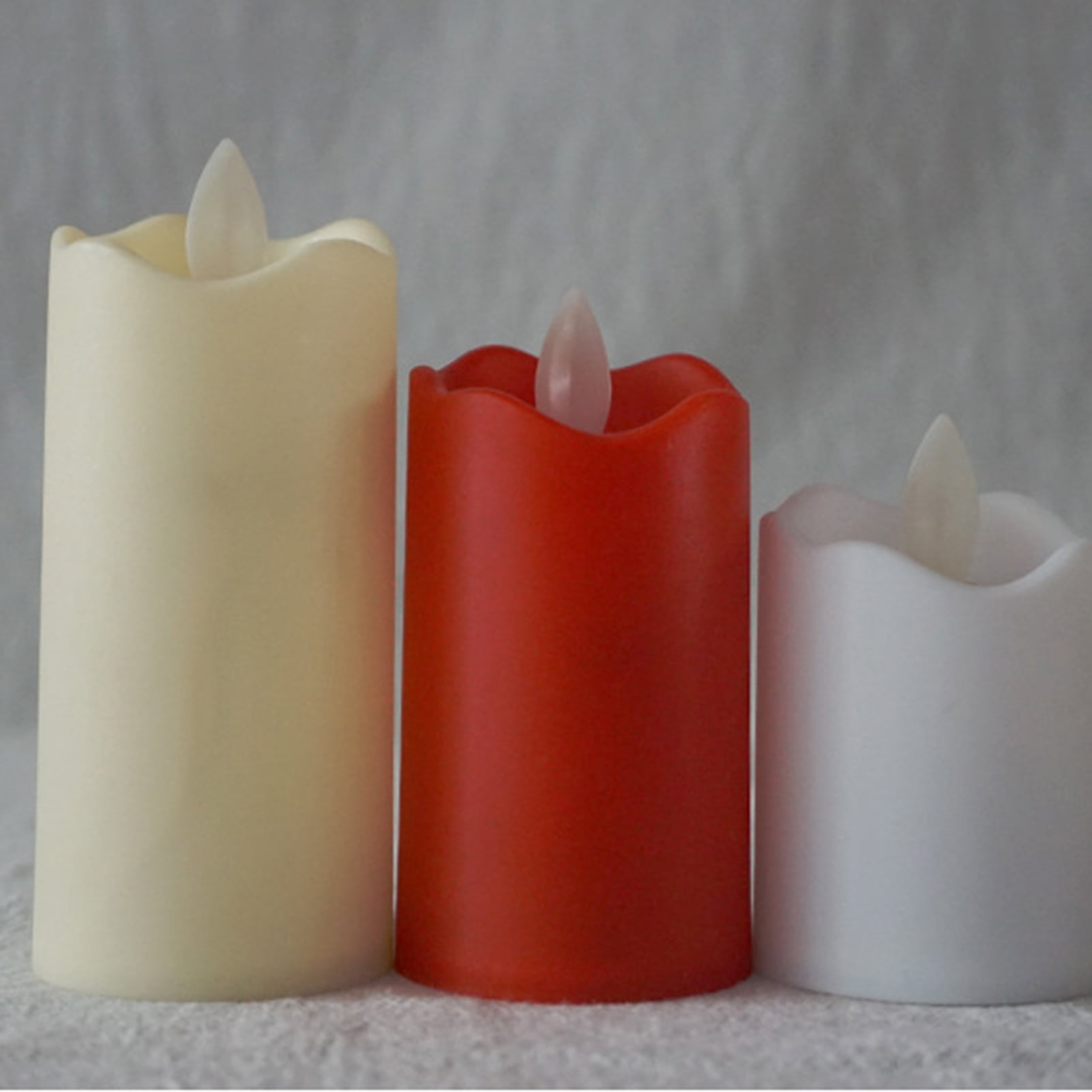NIBOLOG 12 Pcs Candle Lamps Waterproof Reusable Plastic Flameless ...