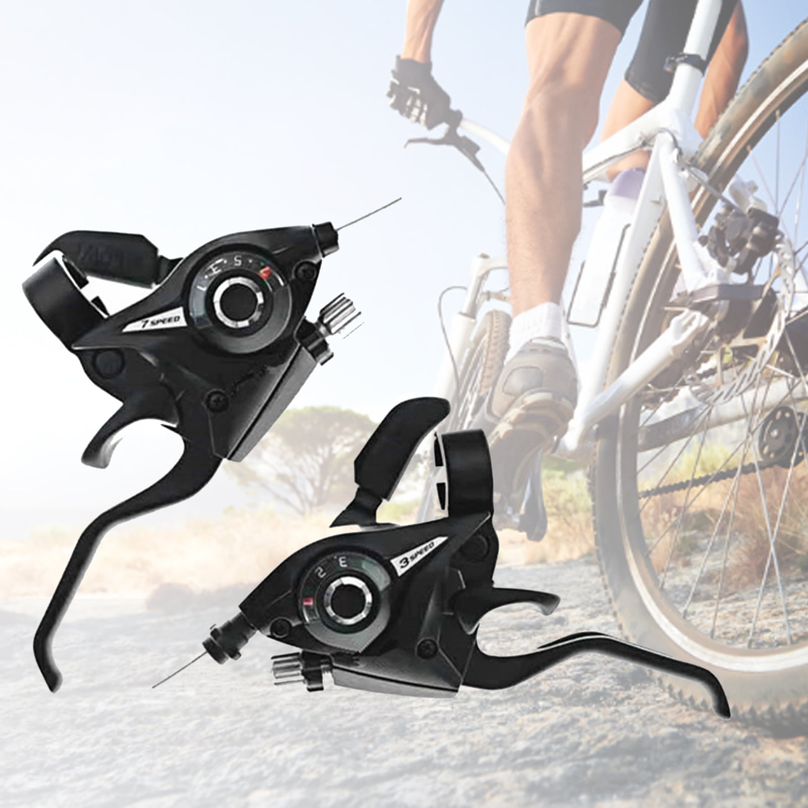 NIBOLOG 1Pc Thumb Shifter Left/Right Accurate 3 Speed/7 Speed MTB ...