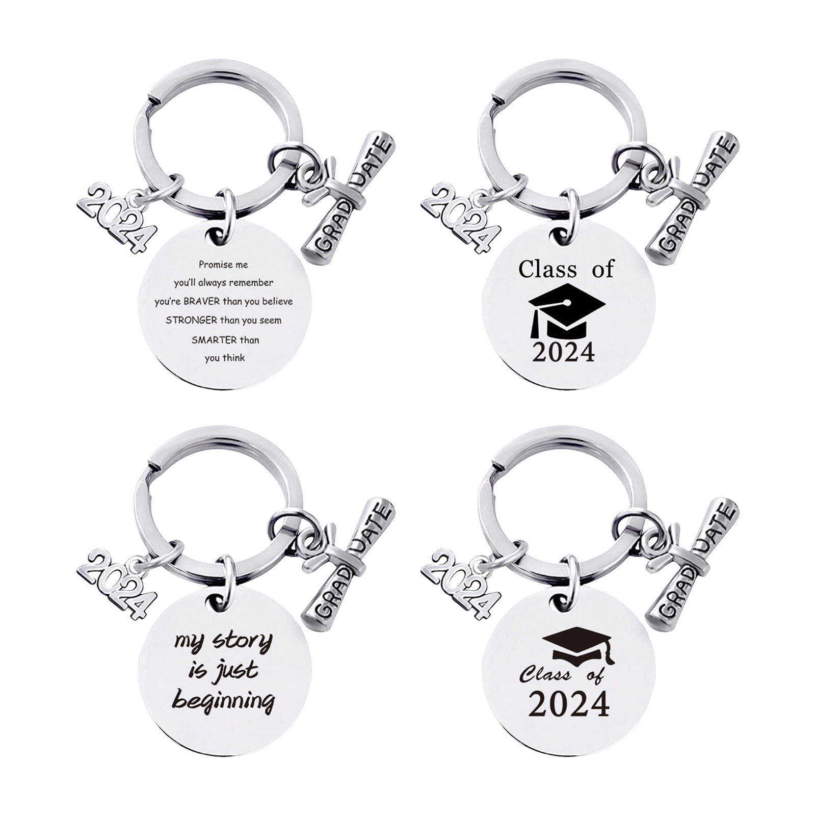 NIBOLOG 2024 Graduation Keychain Inspirational High School College ...