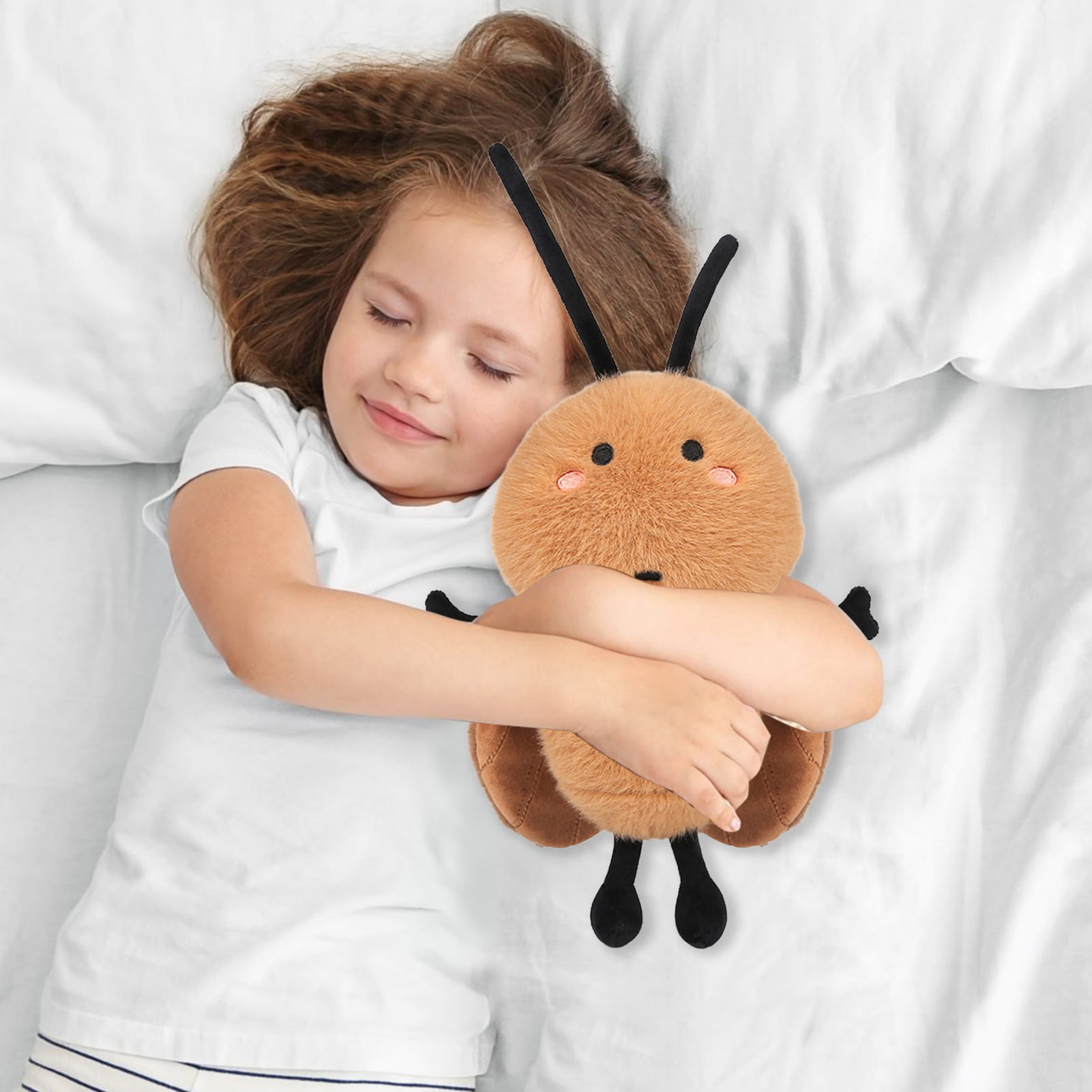 NIBOLOG 20CM Cockroach Doll Plush Toy - Funny Design Insect Plushie ...