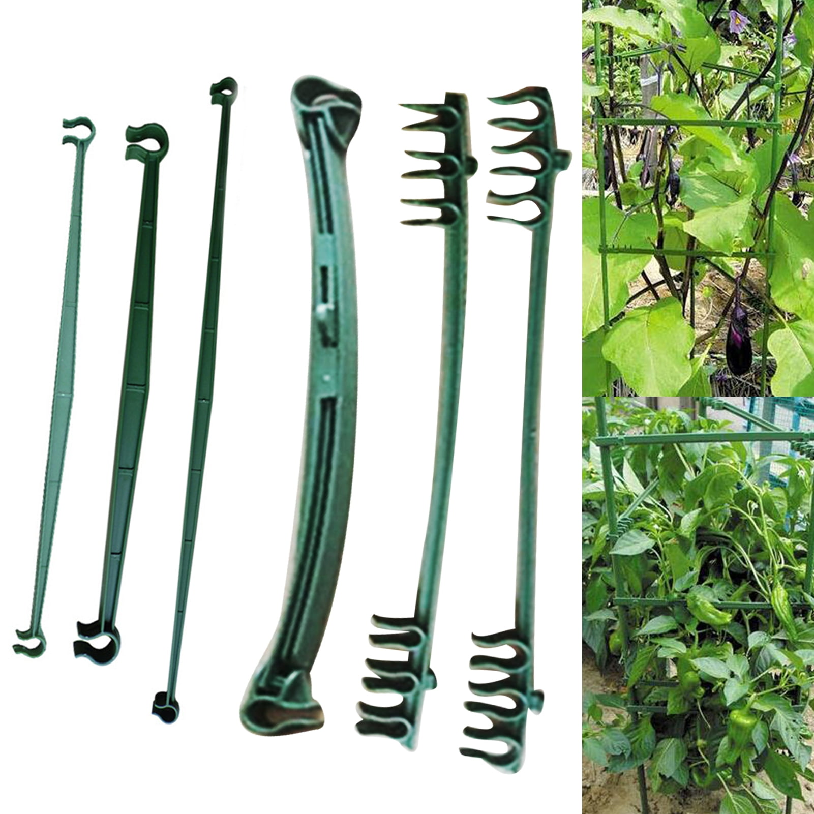 NIBOLOG 24Pcs Plant Connector Portable Sturdy Lightweight Garden Growth ...