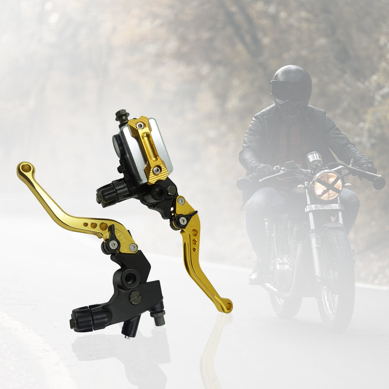 NIBOLOG 2Pcs 22mm CNC Hydraulic Disc Brake Upper Pump Motorcycle Clutch ...