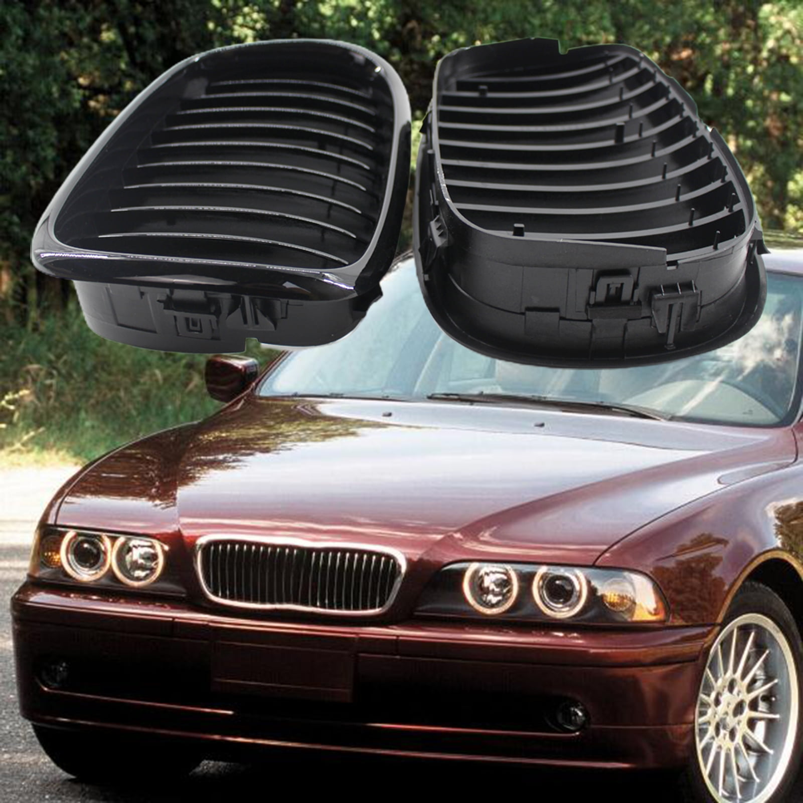 NIBOLOG 2Pcs Vehicle Grille Reliable Modified Parts ABS Left Right ...