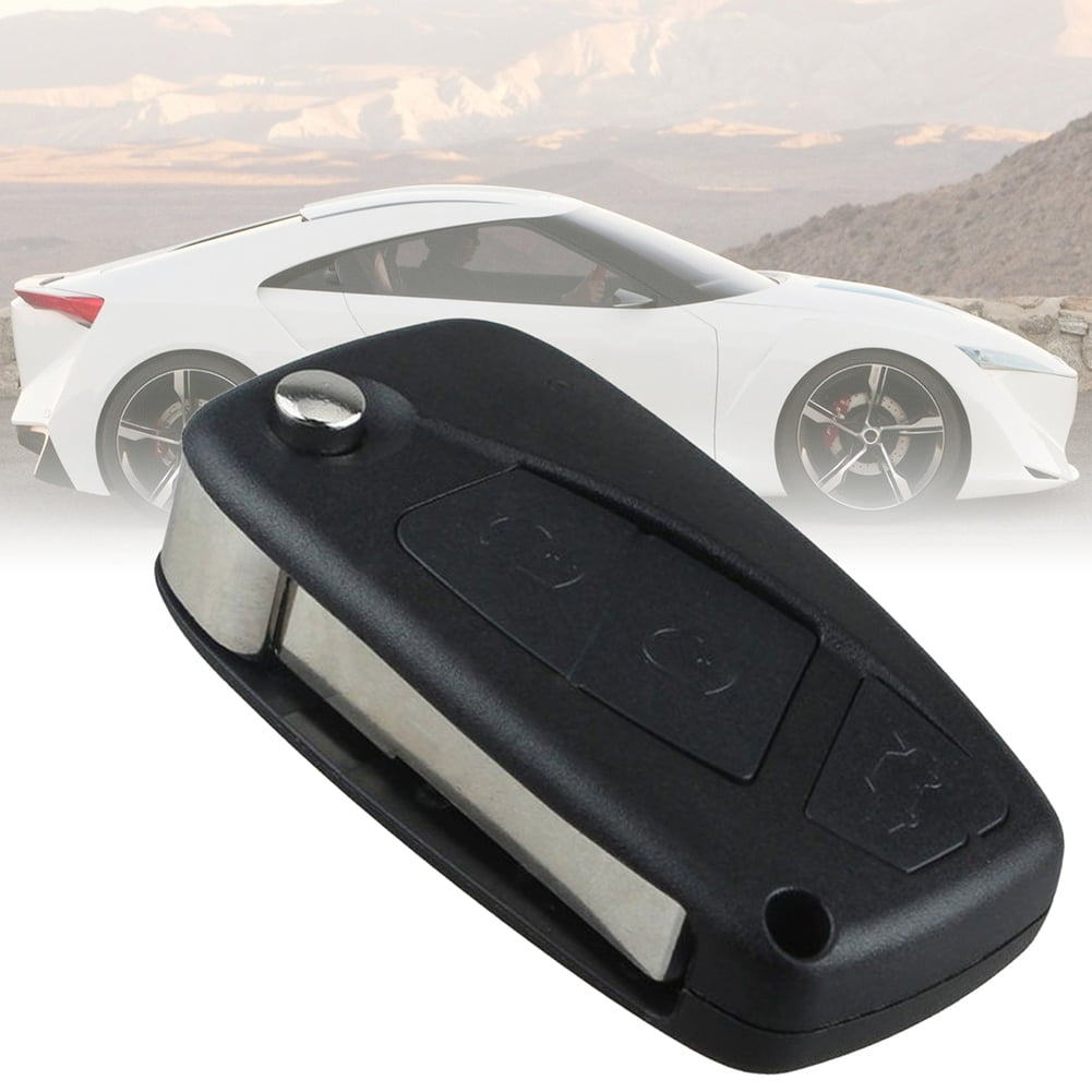 NIBOLOG 3 Buttons Folding Flip Car Remote Key Shell Case for Fiat Panda ...