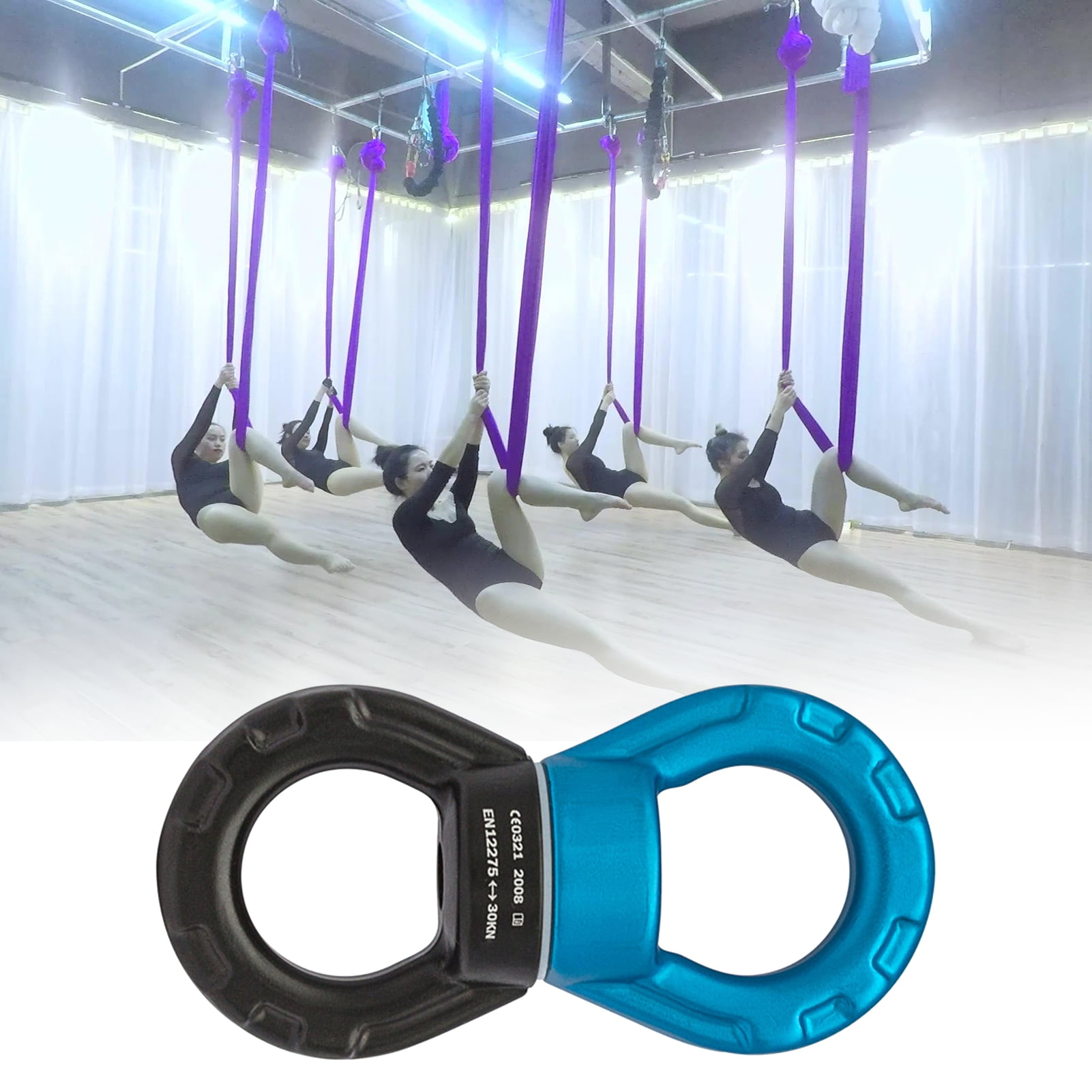 NIBOLOG 30KN Outdoor Safety Rope Swivel Connector Multifunctional ...