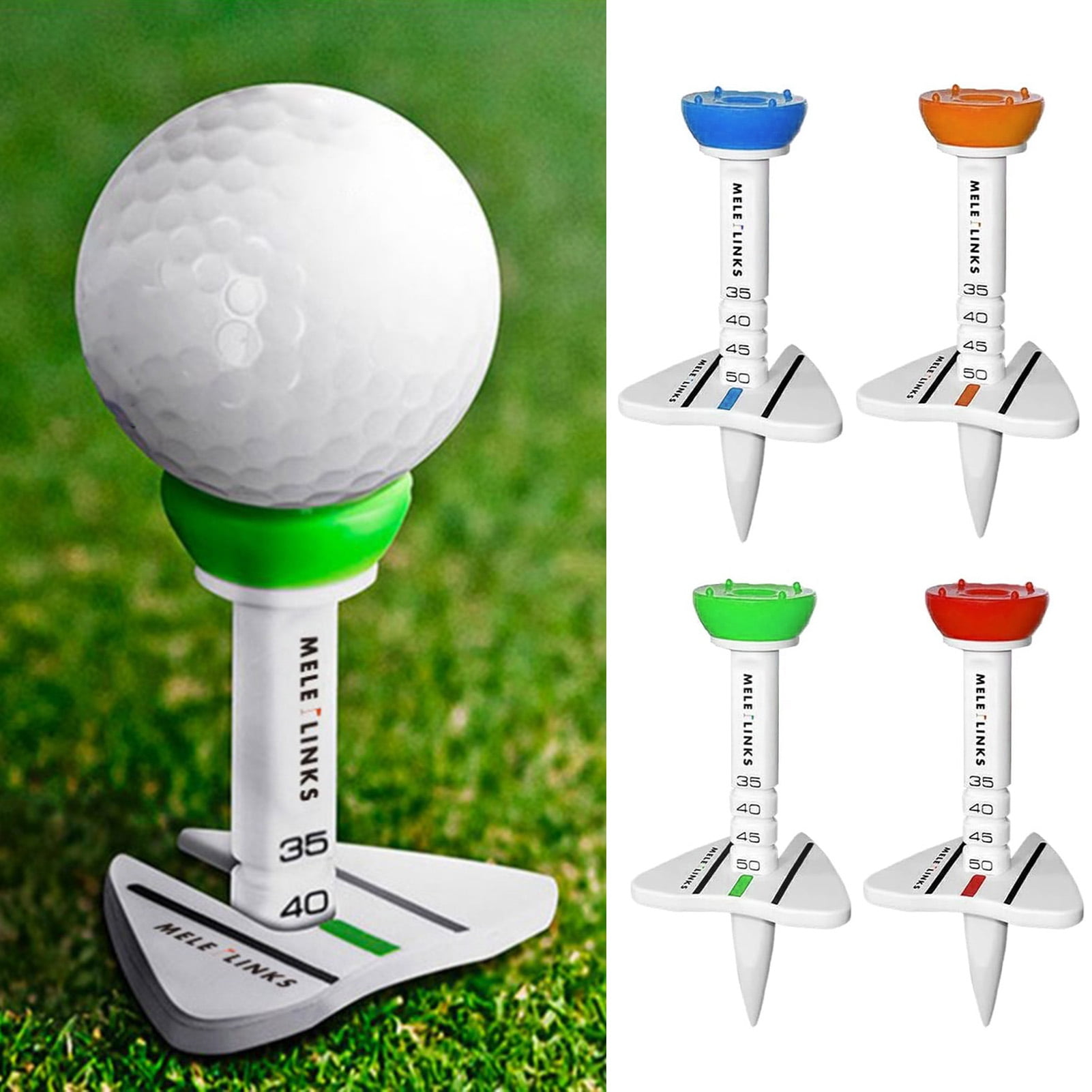 NIBOLOG 4Pcs Golf Tees with Upgraded Premium Big Head High Durability ...