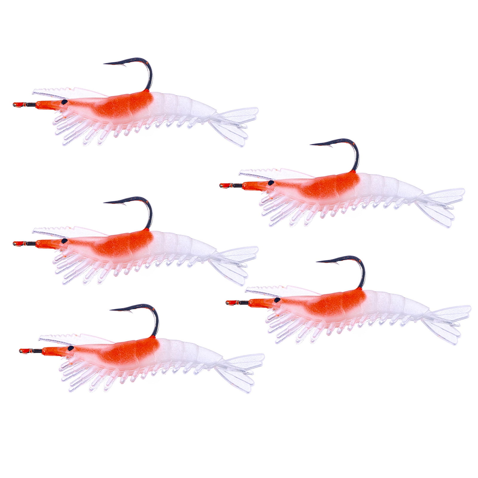 NIBOLOG 5Pcs/Pack 6cm3g Soft Lures Realistic Eye Simulation Angling PVC ...