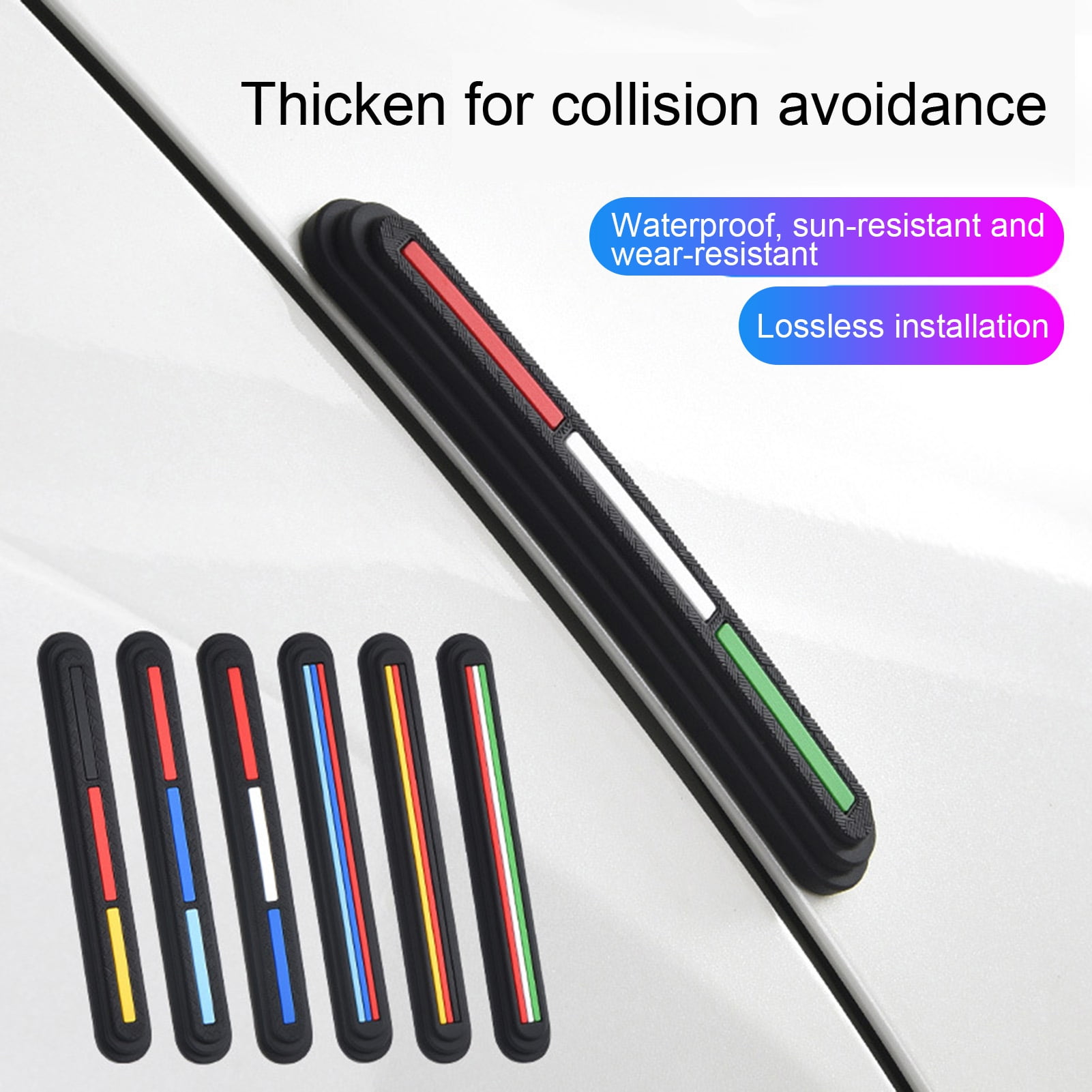 NIBOLOG 6Pcs Car Door Edge Guards - Invisible Design Protects Doors ...