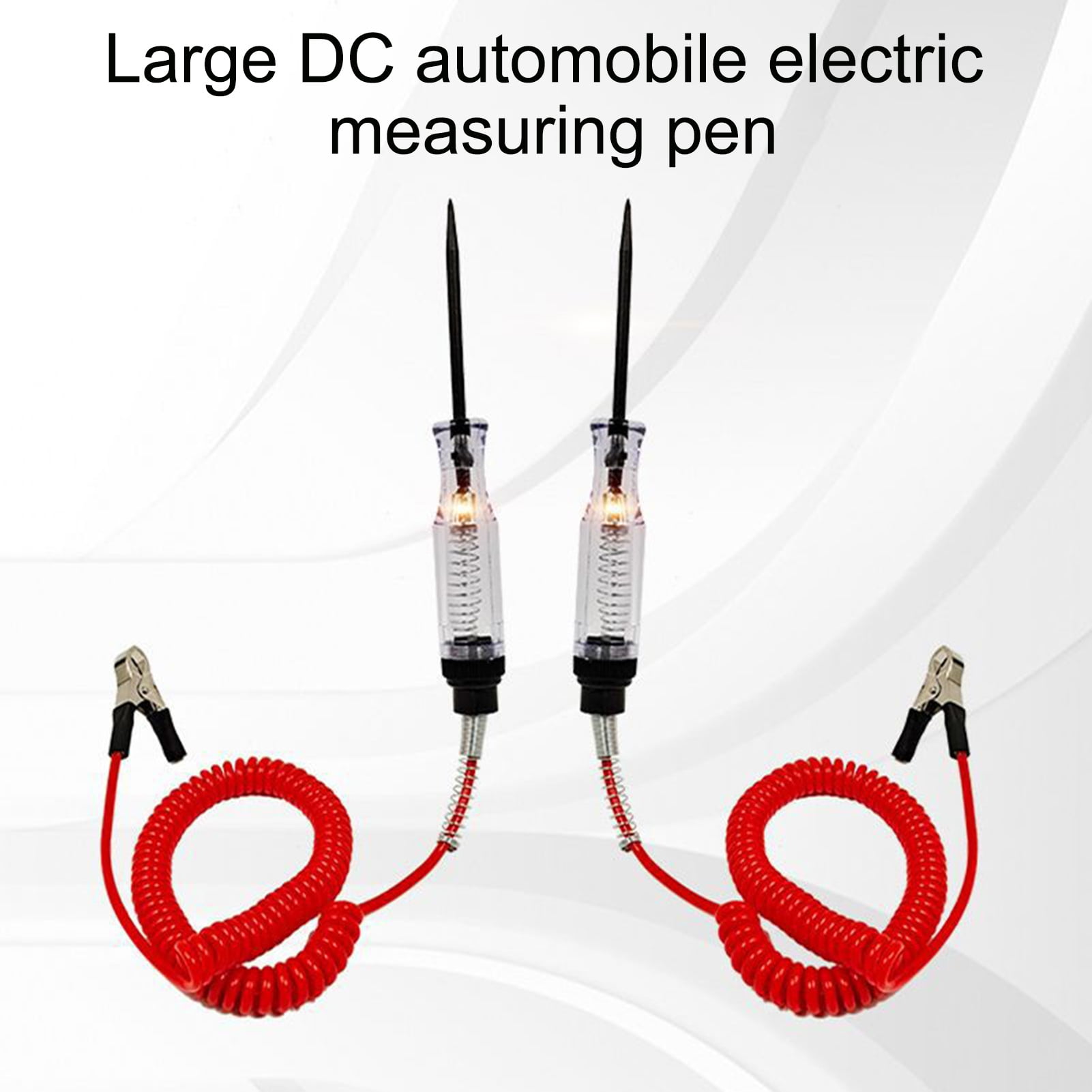 NIBOLOG 6V-12V-24V Car Test Pen - Pointed Test Probe Plastic Insulated ...