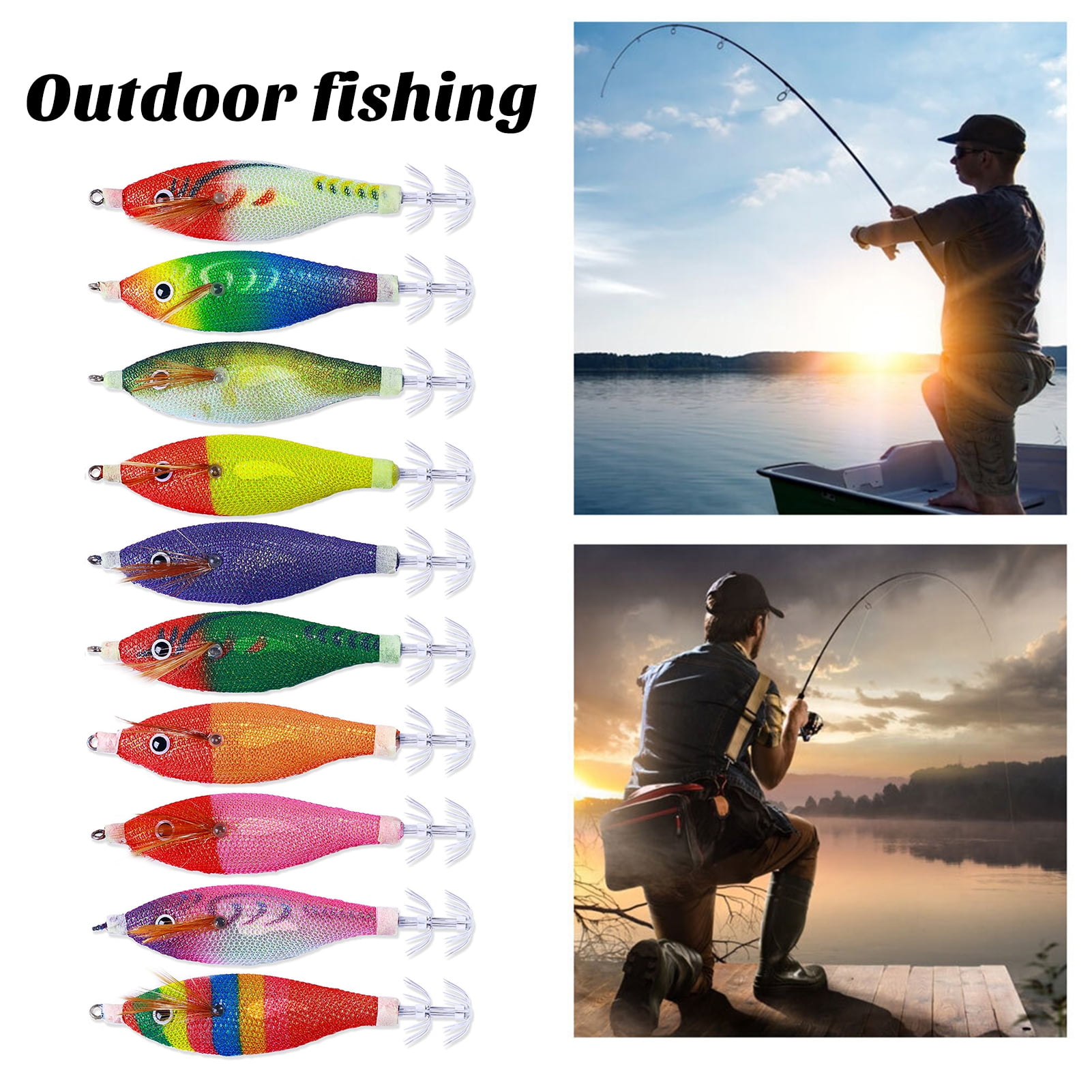 NIBOLOG 9.1cm/8.3g Hard Lure Realistic Looking Bright Color 3D ...