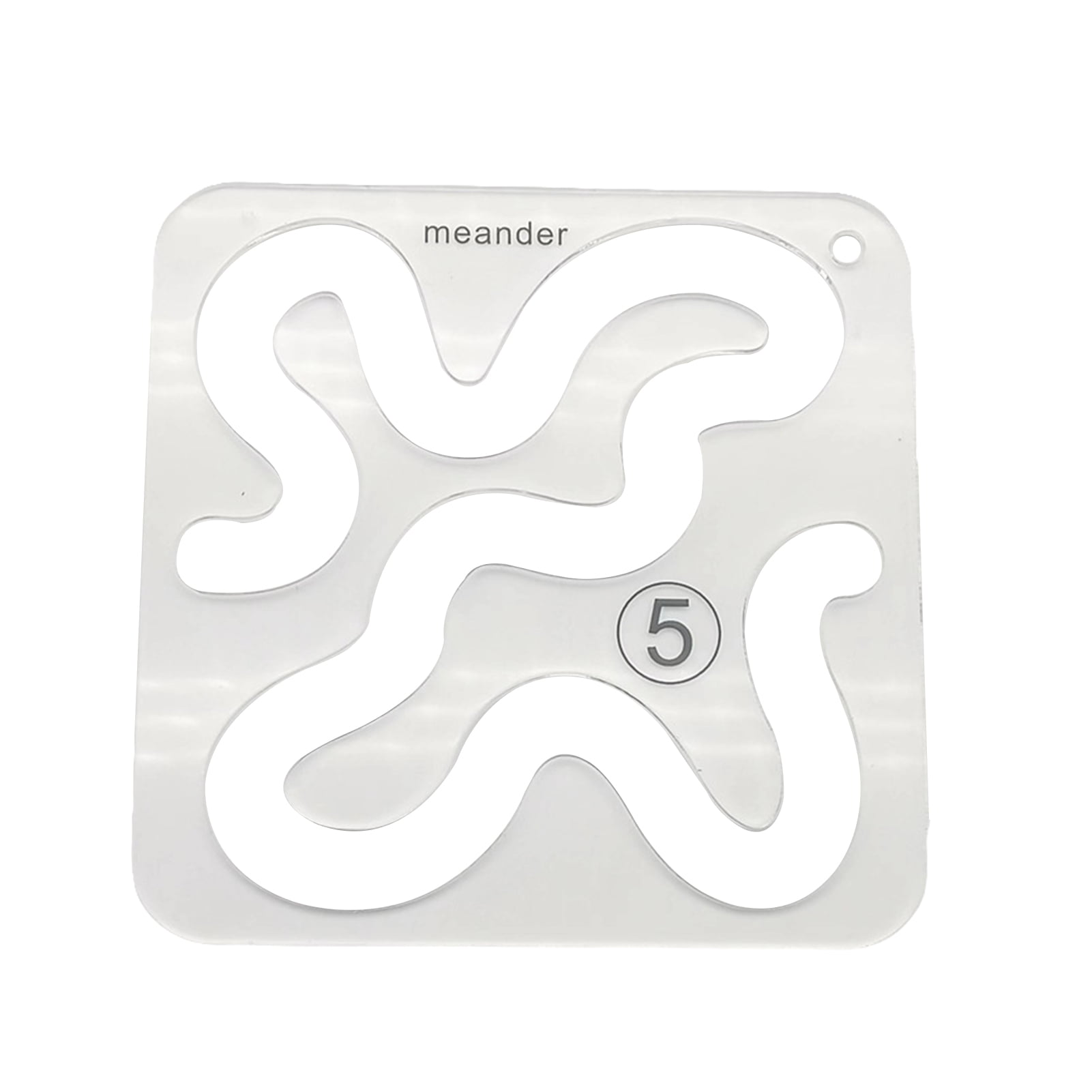 NIBOLOG Acrylic Quilting Template - Pratical Free Motion Quilting Ruler ...