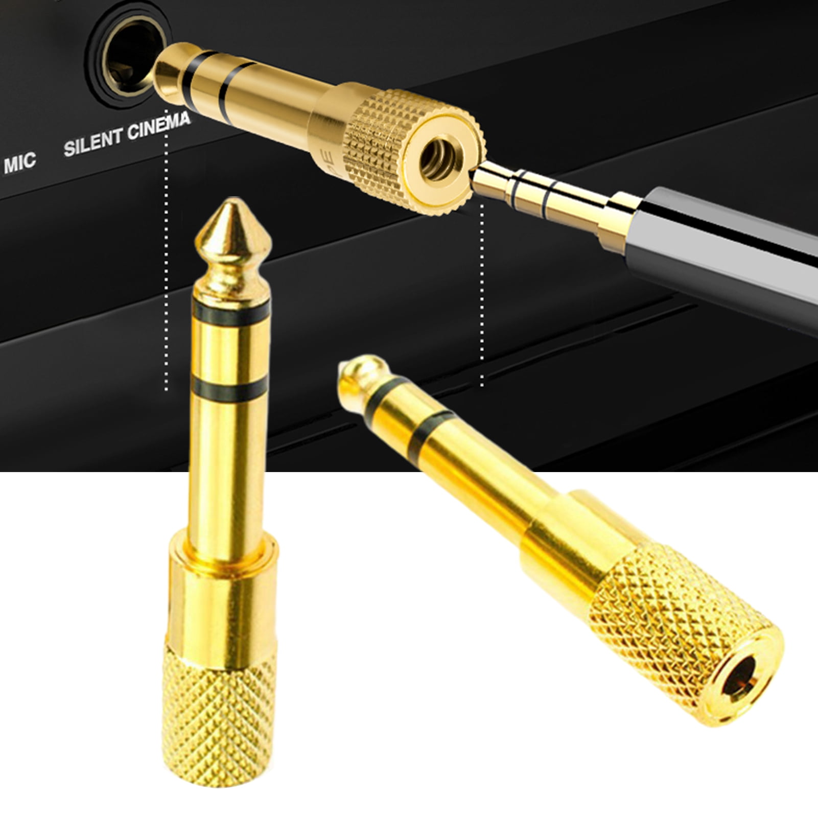 NIBOLOG Adapter Connector Universal Anti-interference Portable 3.5mm to ...