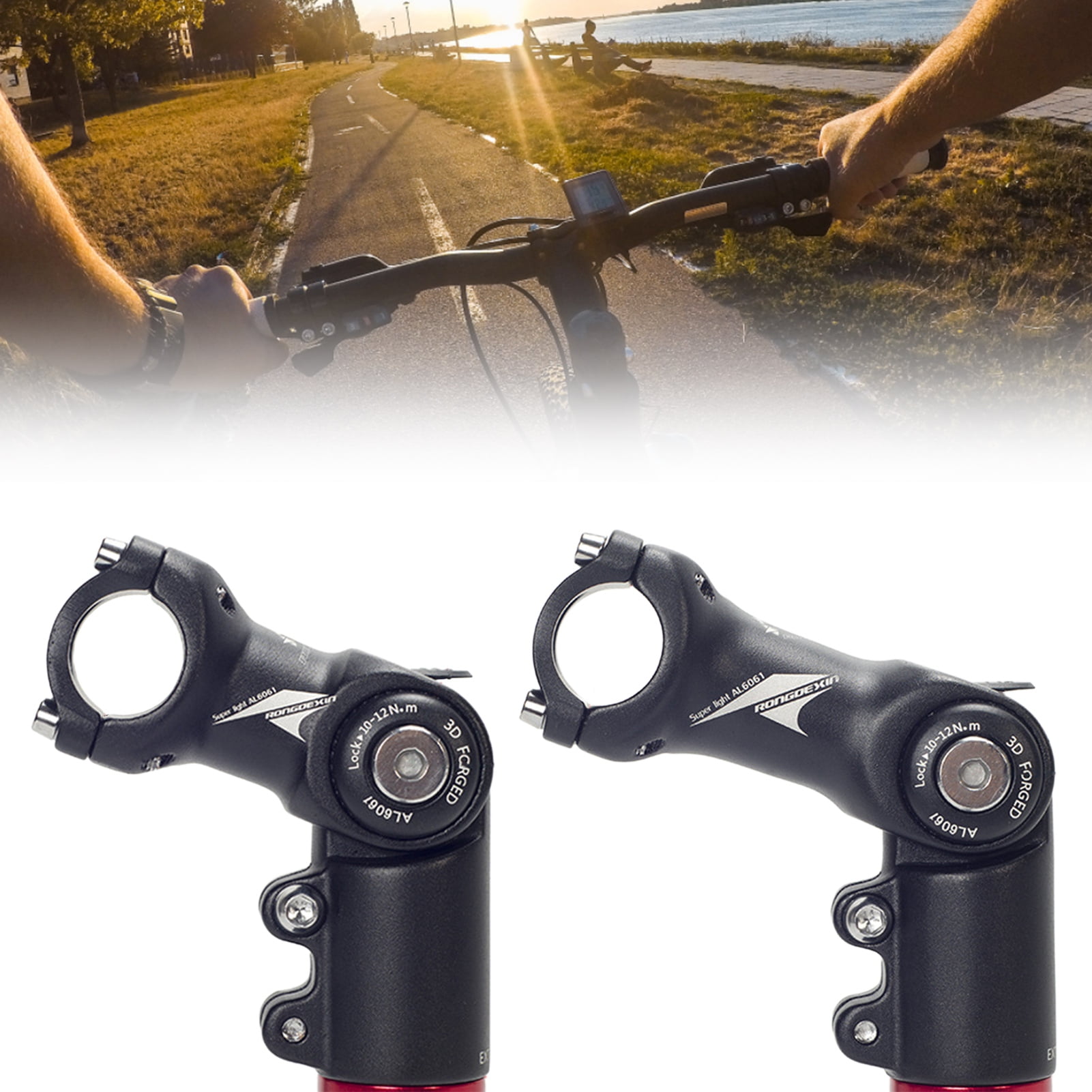 NIBOLOG Adjustable Bicycle Stem Corrosion Resistance Installed Easily ...