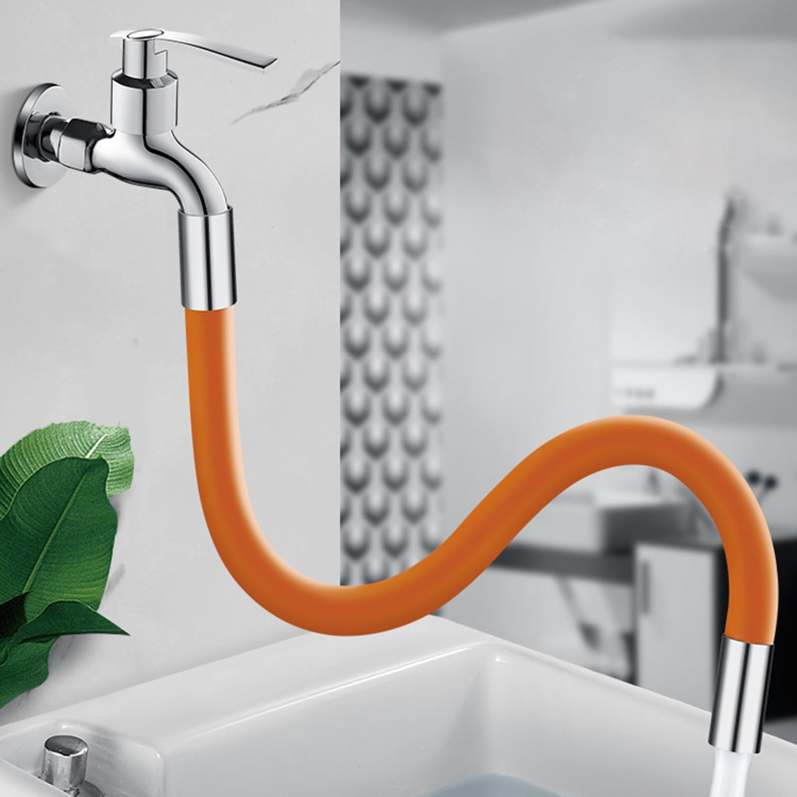 NIBOLOG Adjustable Shockproof Faucet Extender Stainless Steel Practical ...