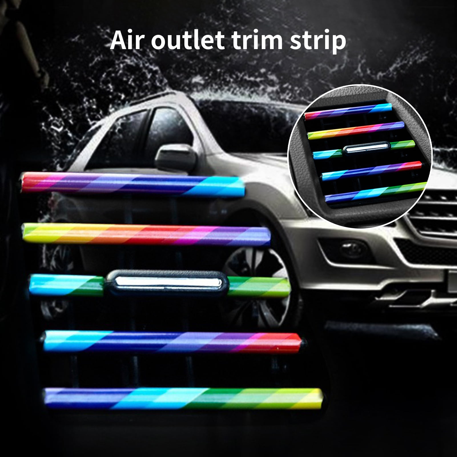 NIBOLOG Air Vent Strips Set - 10 Pcs Scratch-resistant U Shape ...