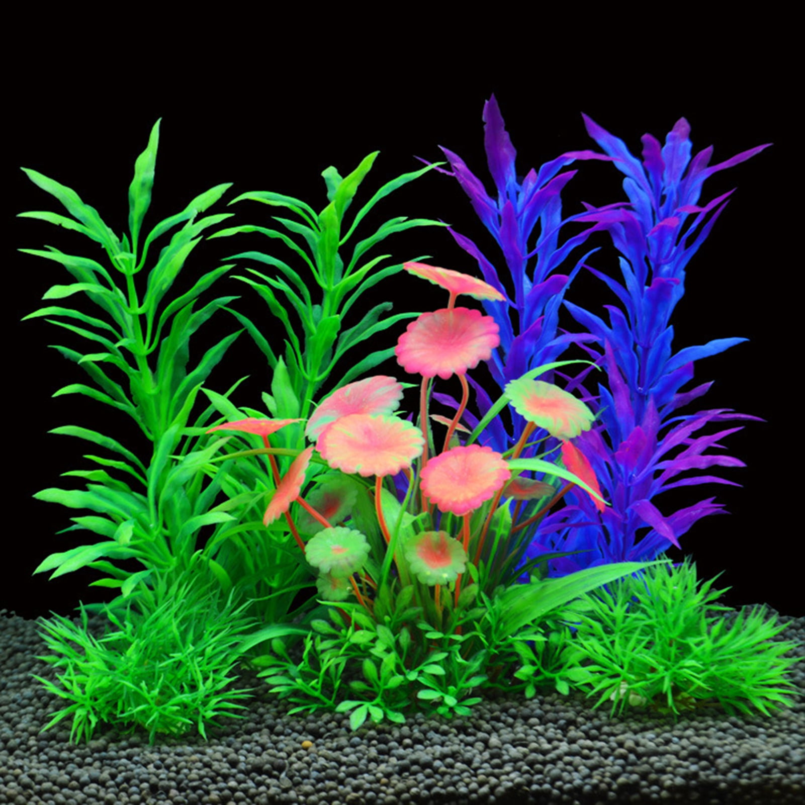 NIBOLOG Artificial Aquatic Plants Fade-resistant Simulation Plastic ...