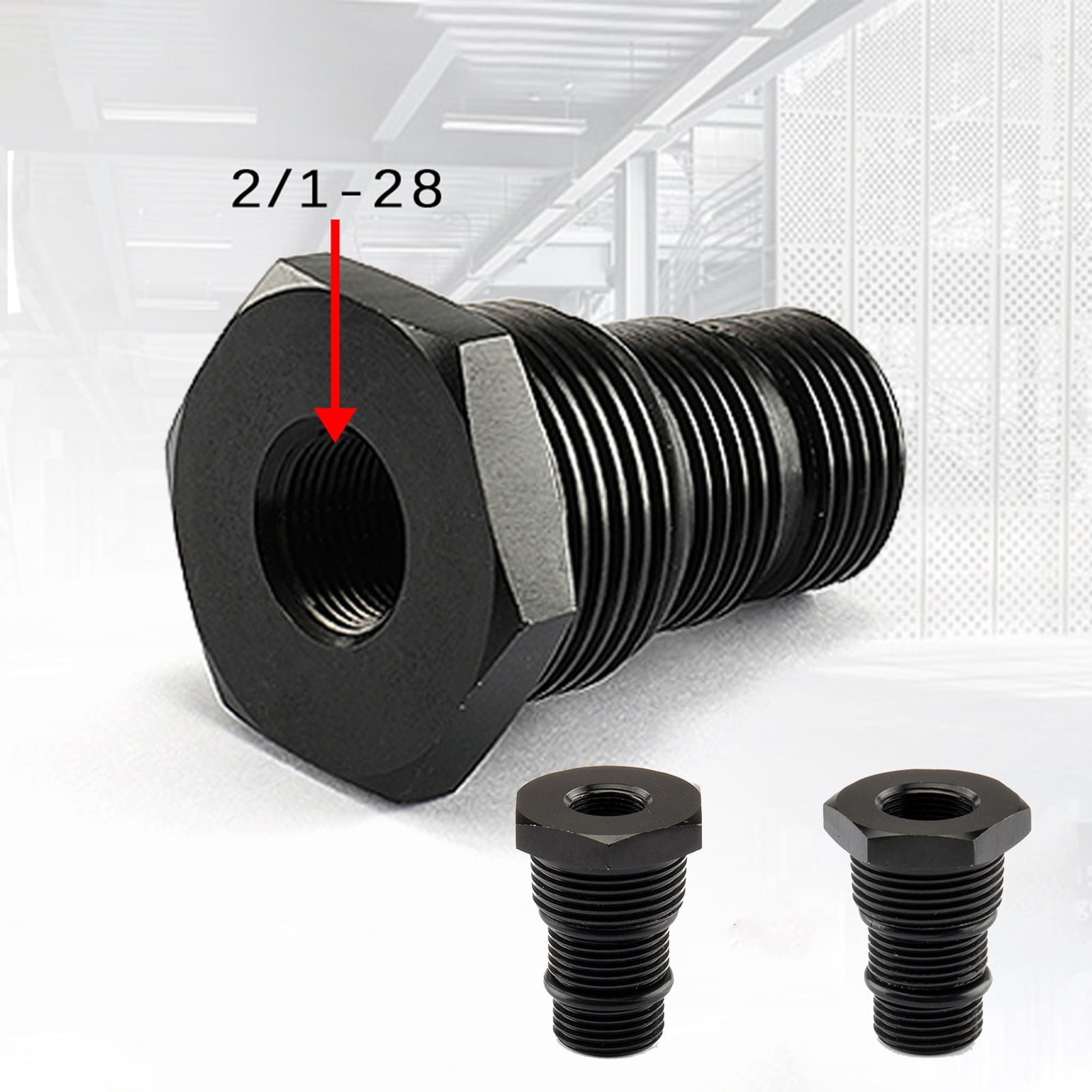 NIBOLOG Auto Aluminum Alloy Modified Oil Filter Adapter - 1/2-28 5/8-24 ...