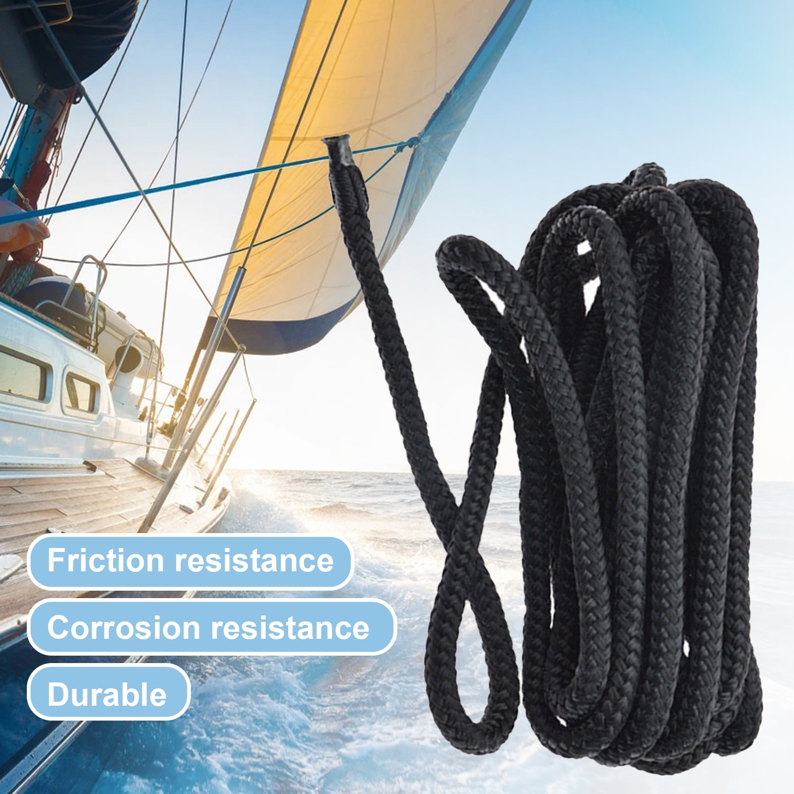 NIBOLOG BT-RP002 Dockline Double Braid Anti-Scratch with Protective ...