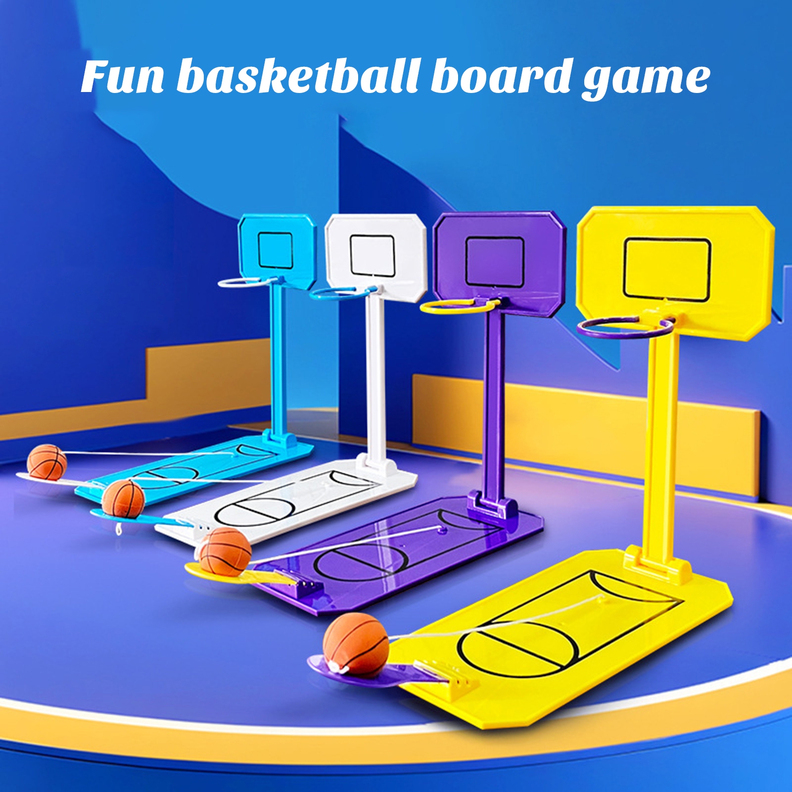 NIBOLOG Basketball Game Desktop Mini Basketball Board Game Fun Parent ...