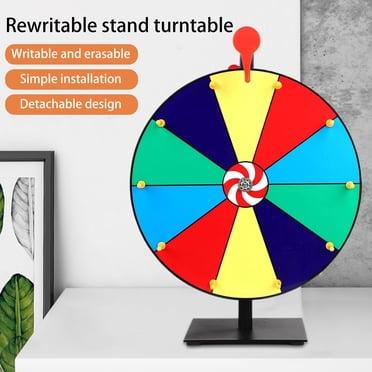 WinSpin 24" Dual Use 14 Slots Prize Wheel 41x25" Prize Drop Game Board ...