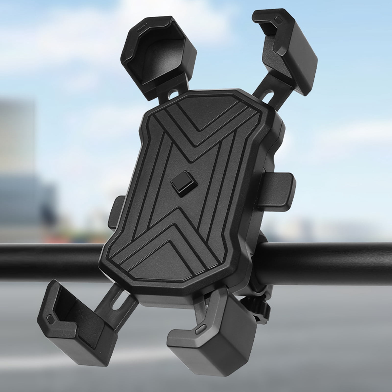 NIBOLOG Bike Phone Holder Shockproof Retaining Clip with Non-slip Four ...