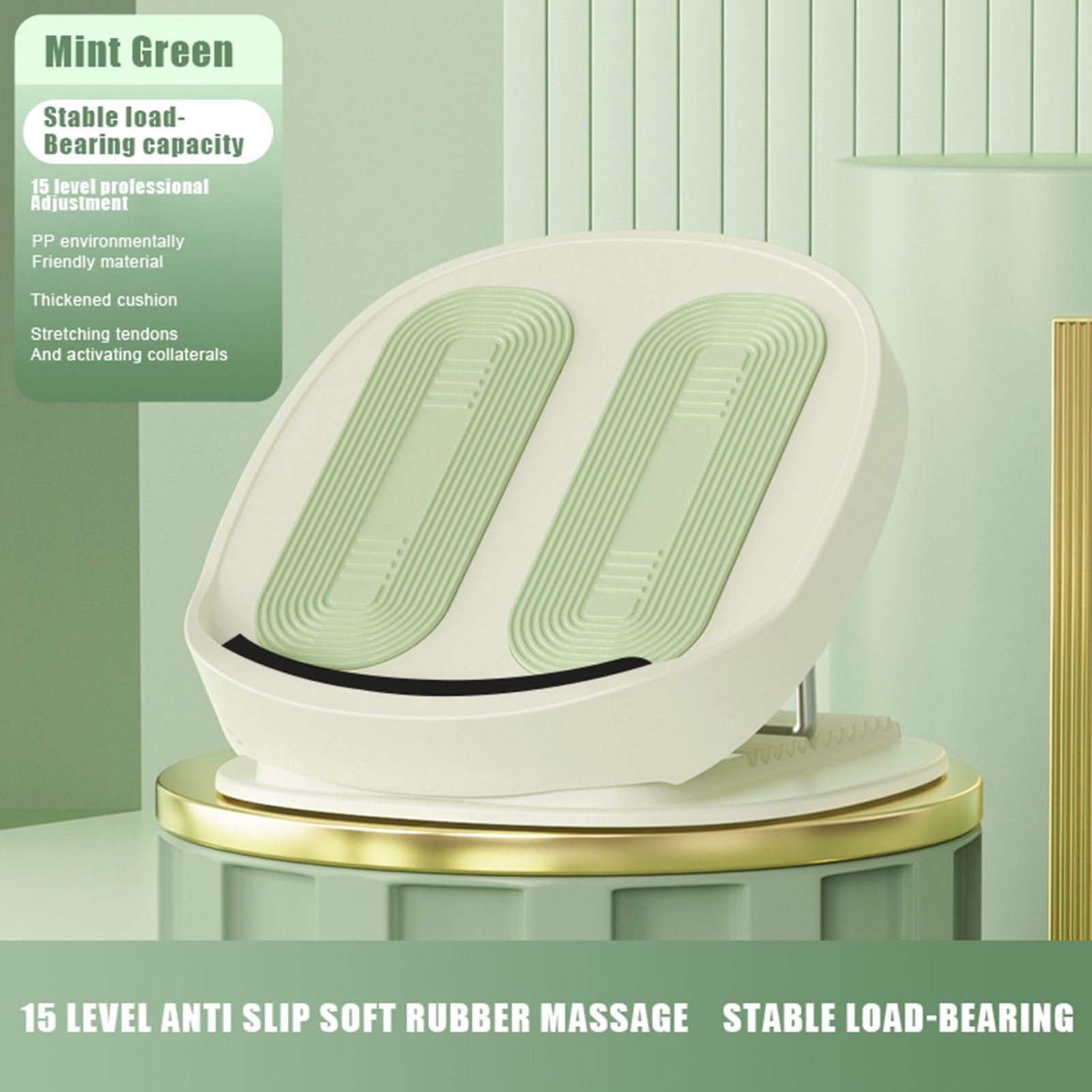 NIBOLOG Calf Stretching Slant Board 15 Levels Adjustable Calf Muscle ...