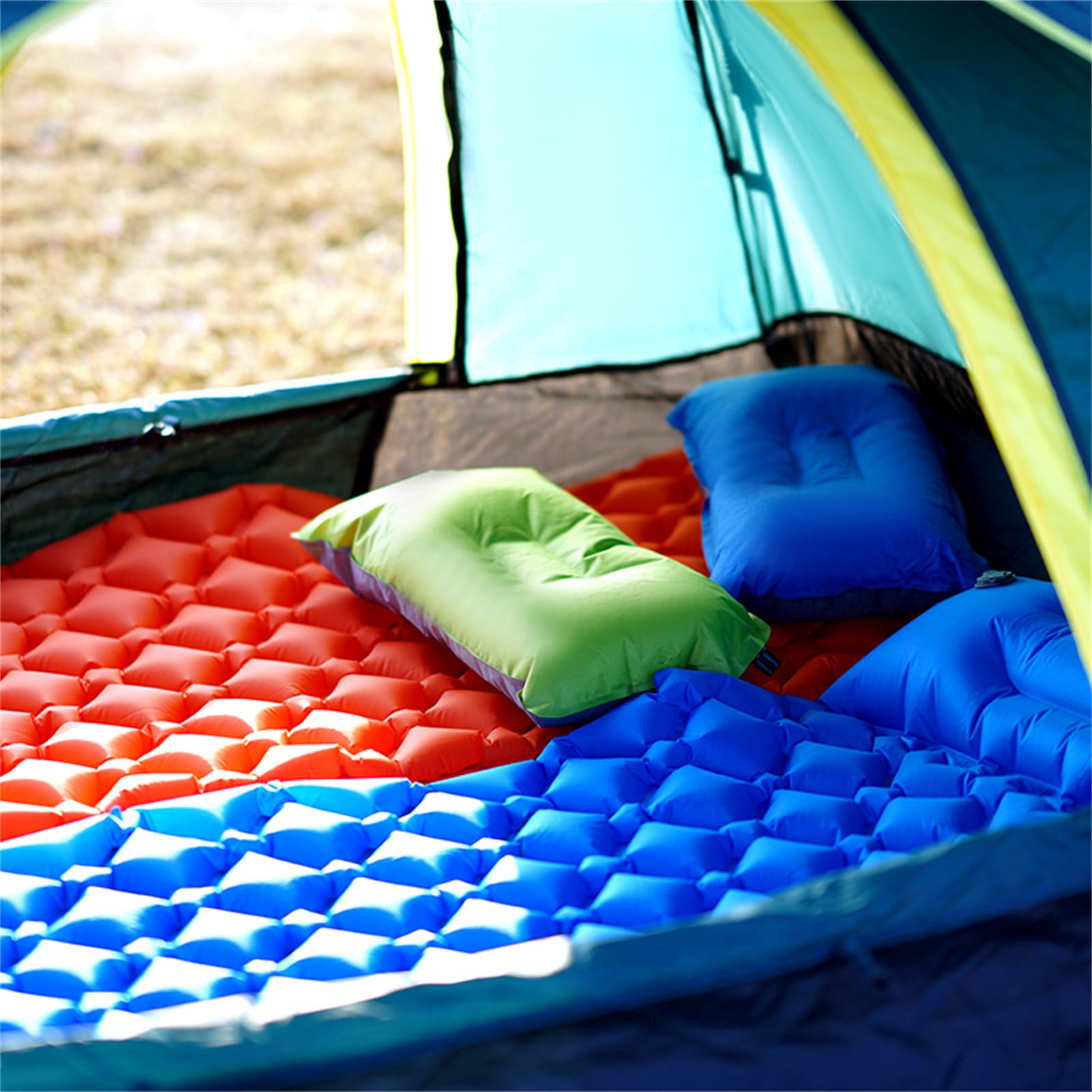 NIBOLOG Camp Sleeping Pads Press Type Heat Insulation V-shape Design ...