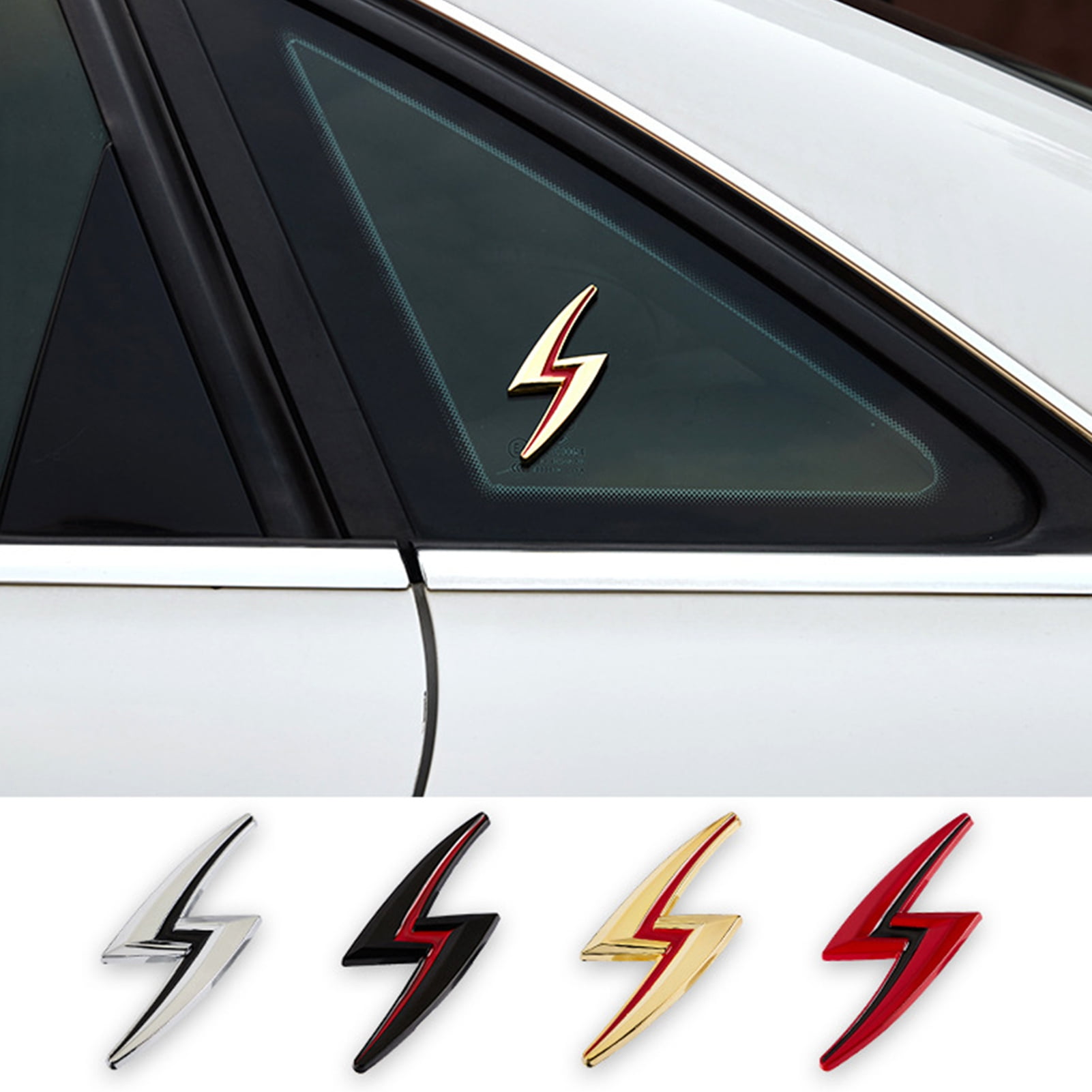 NIBOLOG Car 3D Decal - Z Shape Electroplating Polishing Fade-resistant ...