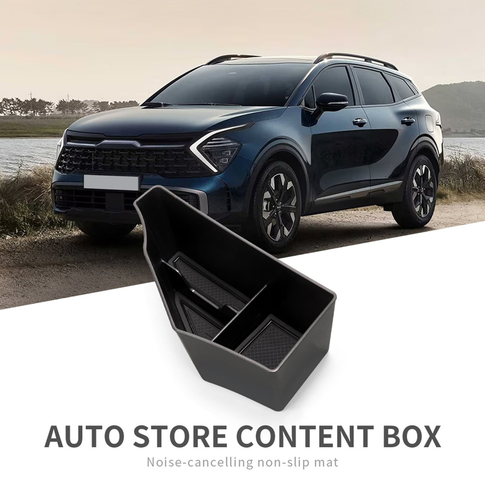 NIBOLOG Car Center Control Storage Box - Professional Fit Auto Interior ...