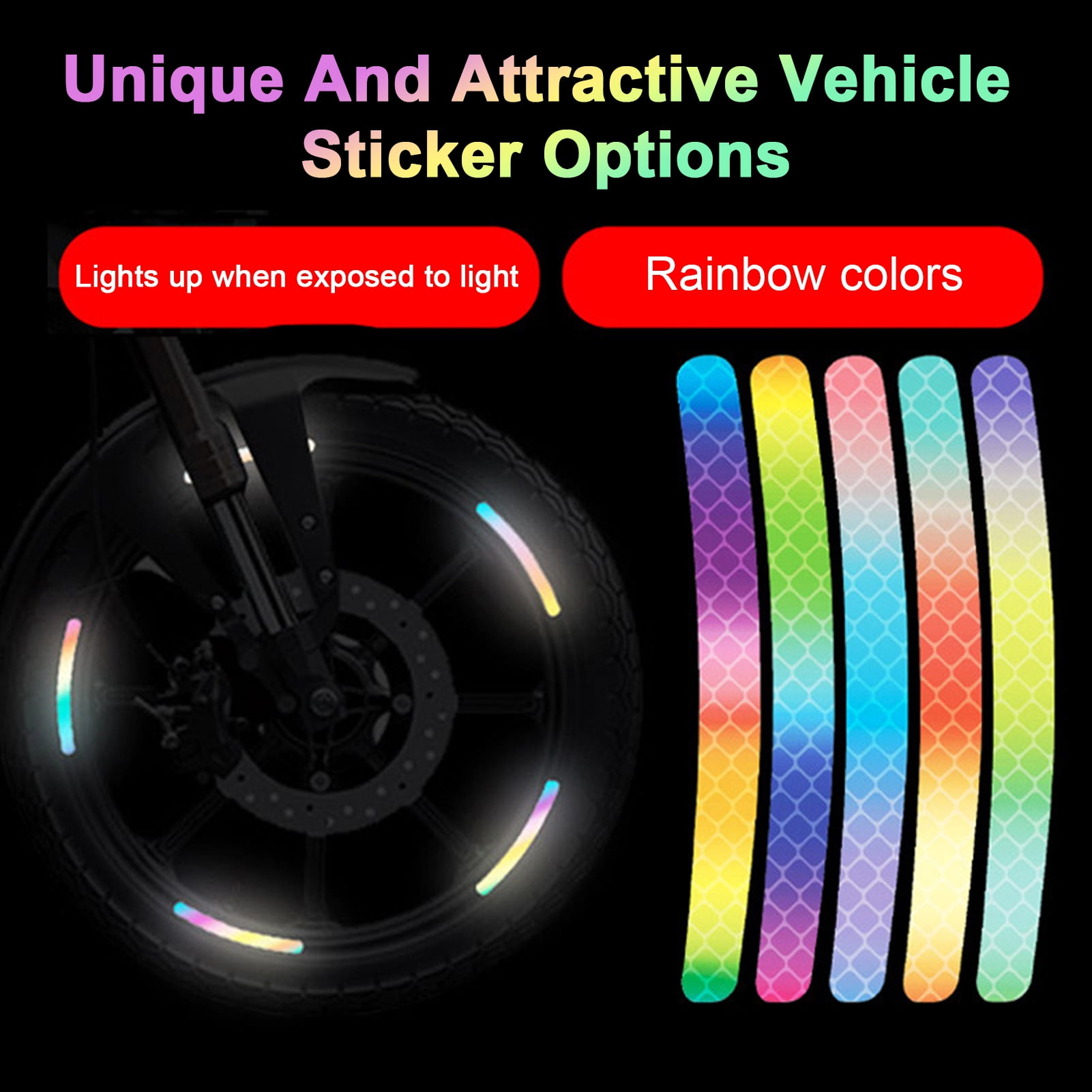 NIBOLOG Car Wheel Hub Reflectors - 20Pcs Colorful Wheel Hub Reflectors ...