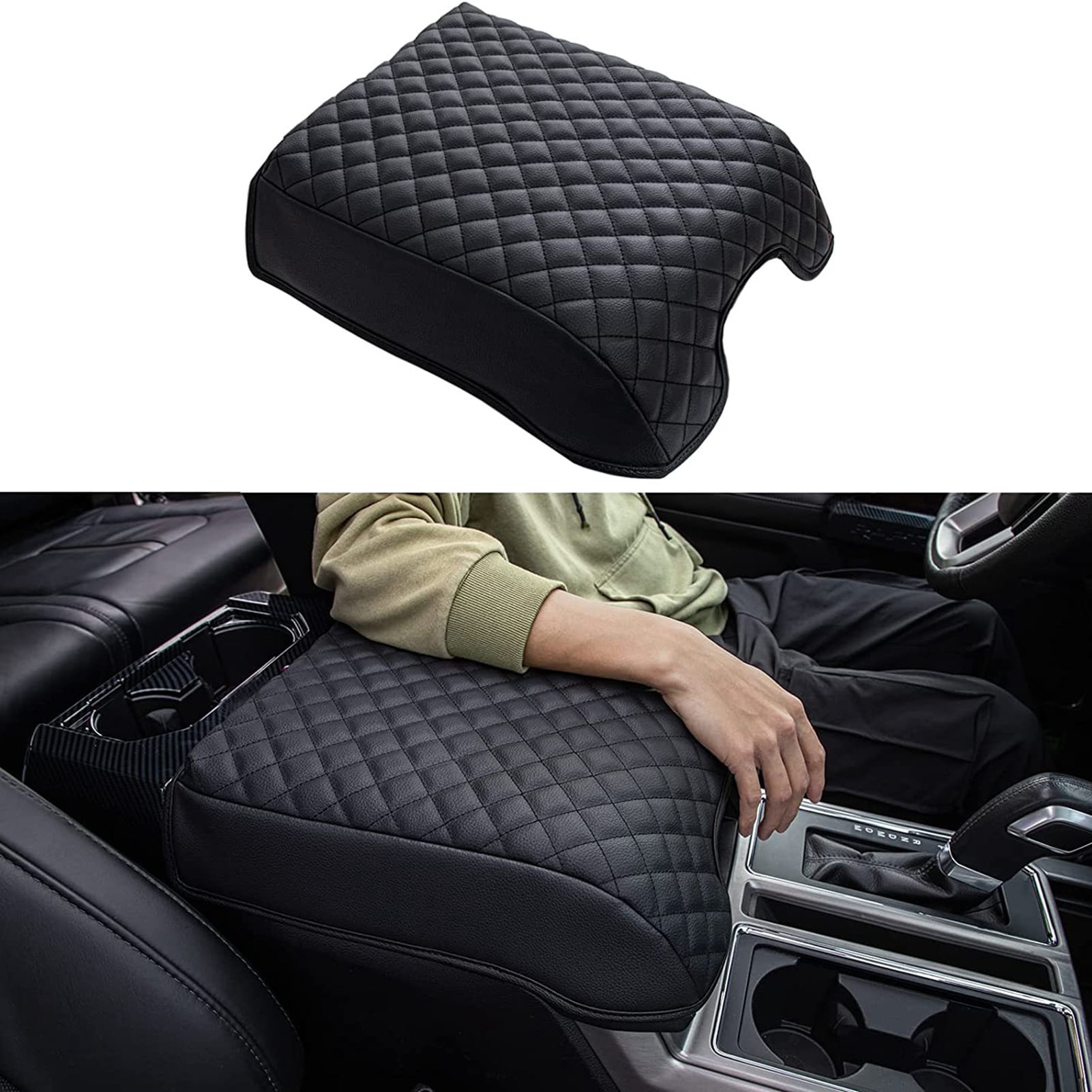 NIBOLOG Center Console Box Cover Scratch Resistant Waterproof Easy ...