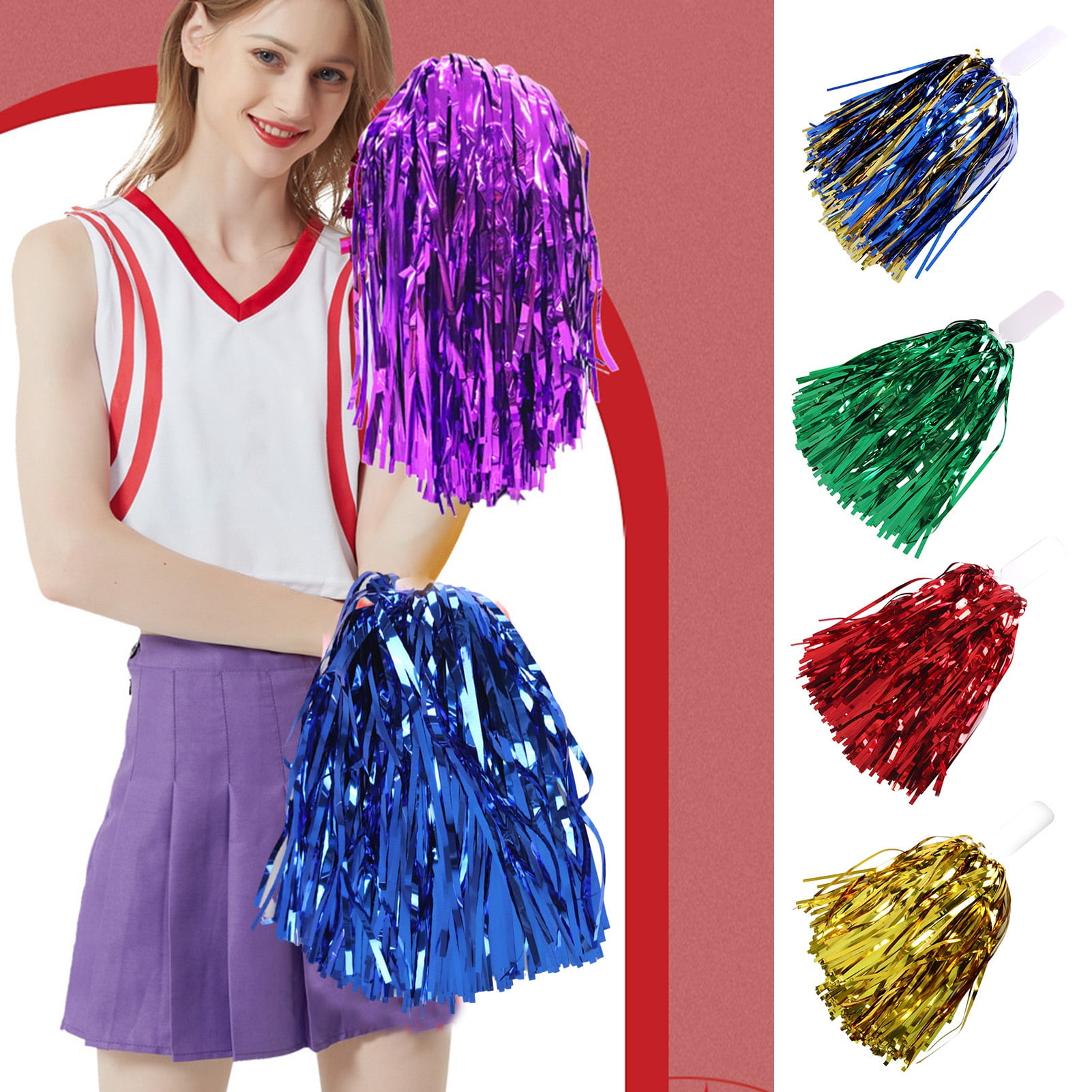 NIBOLOG Cheerleader Flower Feel Comfortable Decorative Cheering Props ...