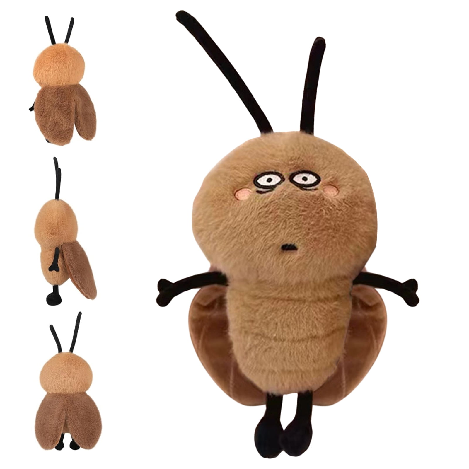 NIBOLOG Cockroach Plush Toy Soft Stuffed Doll for Kids Creative Sensory ...
