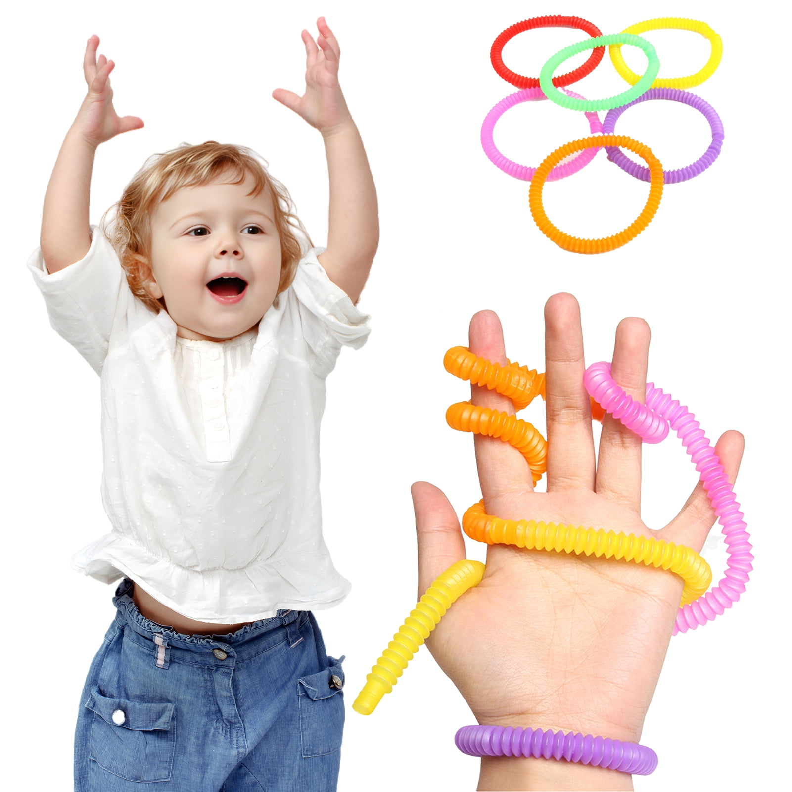 NIBOLOG Colorful Telescopic Tube Toy Stress Relief Transformation ...