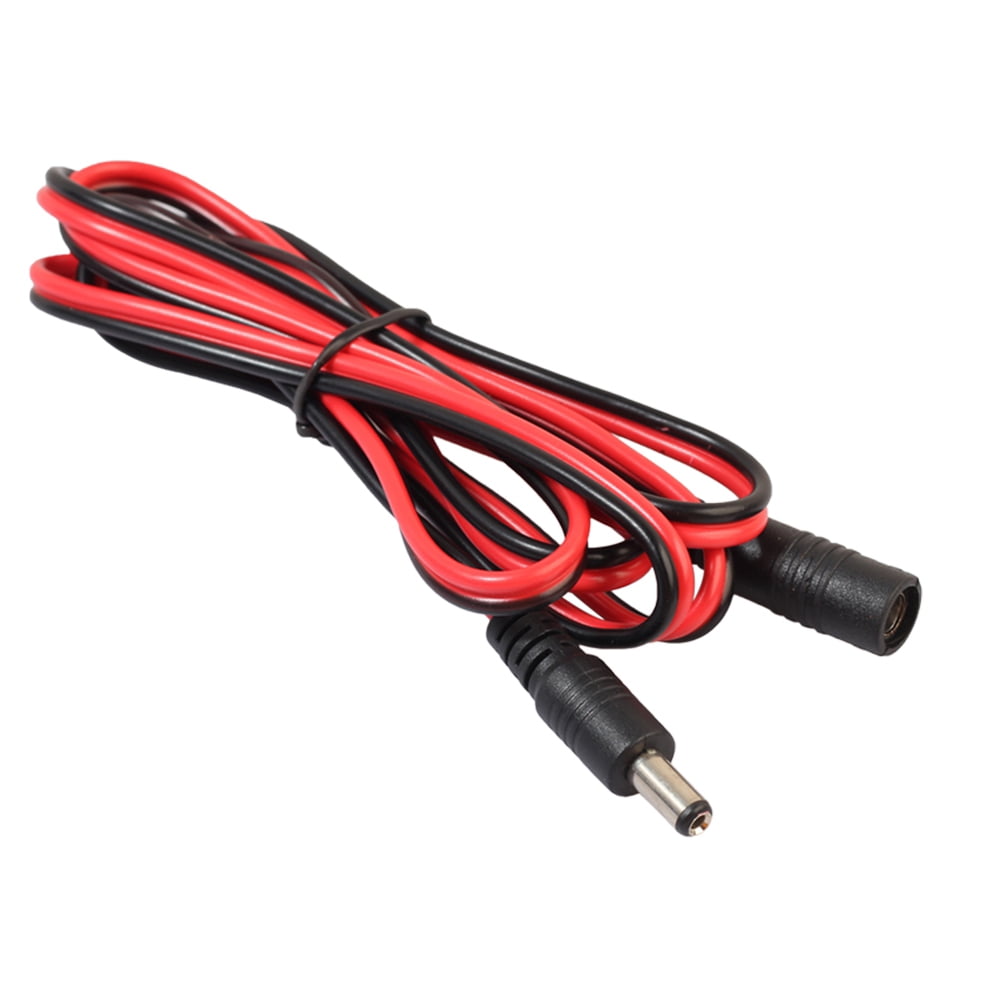 NIBOLOG DC5.5 x 2.5 Male to Female Adapter Cable Direct Current Power ...