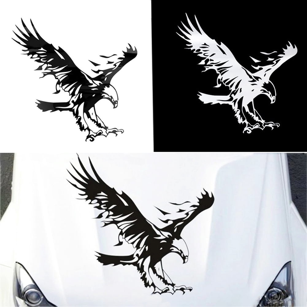 NIBOLOG DIY Cool Eagle Pattern - Car Window Tail Door Safety Sticker ...