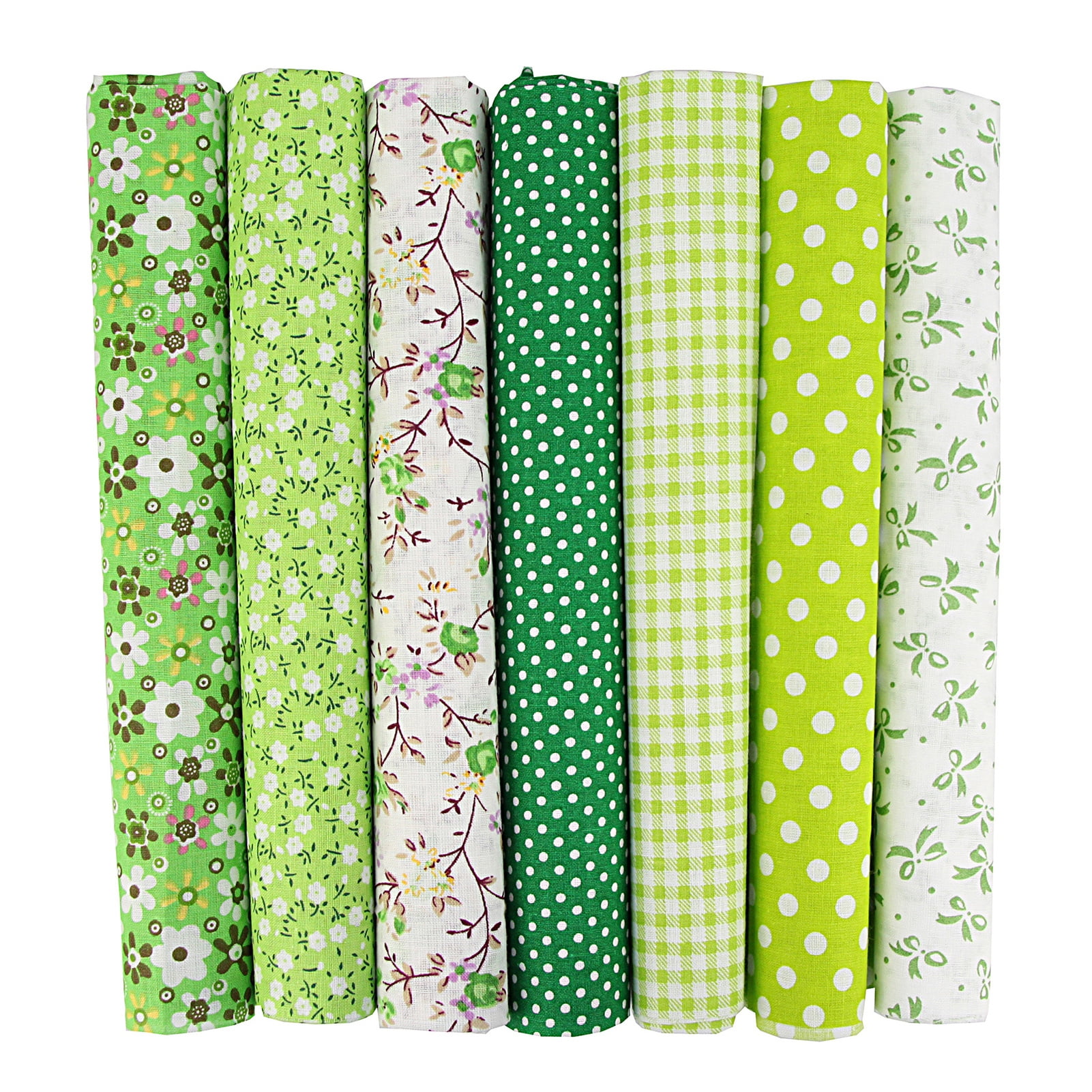 NIBOLOG DIY Patchwork Cloth Set - 7Pcs/Set Bright-colored Cotton ...