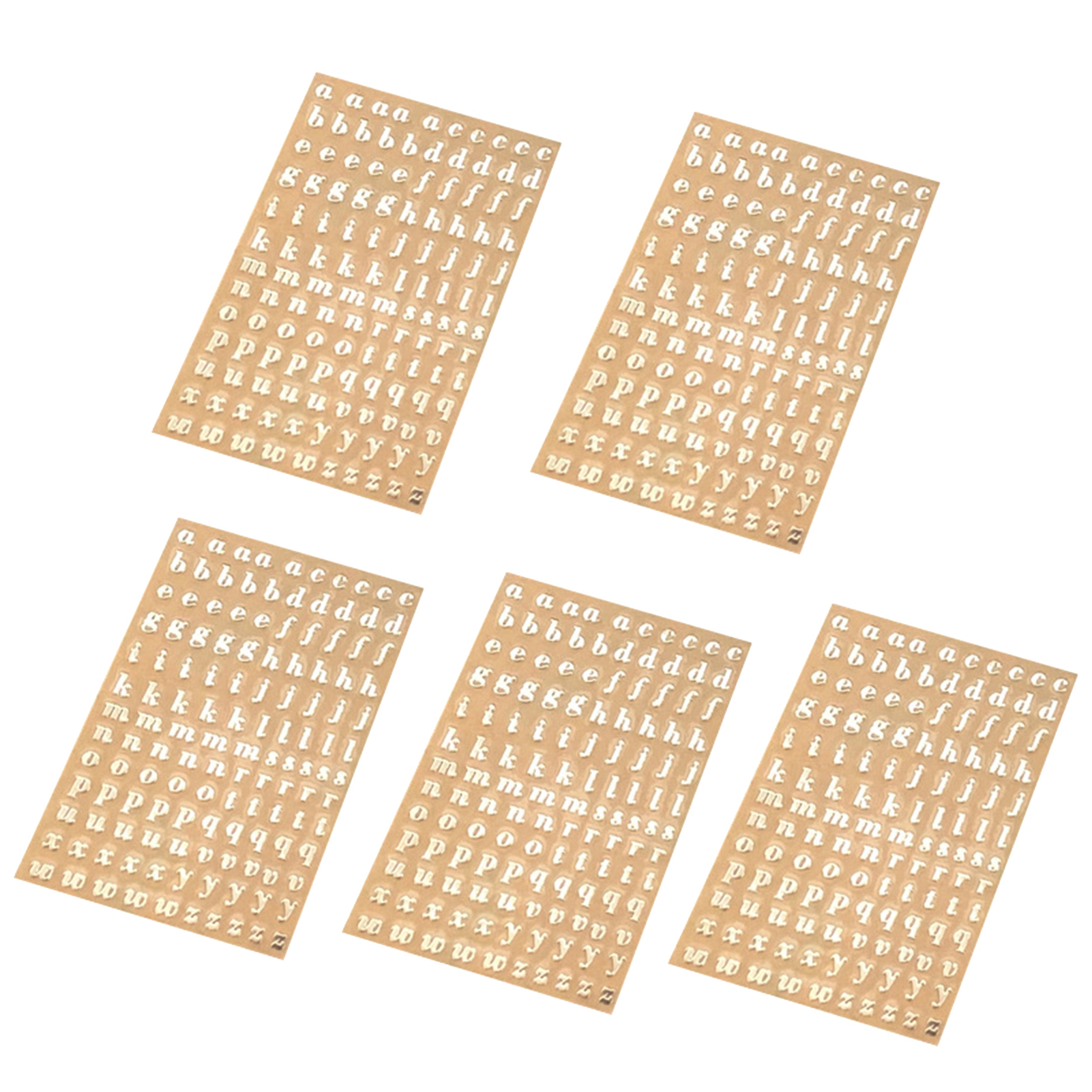 NIBOLOG DIY Sticker Set - 5Pcs Luxury Anti-fade 3mm Lowercase Uppercase ...