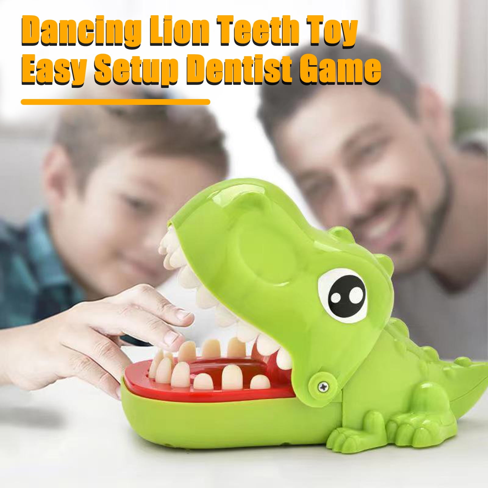 NIBOLOG Dancing Lion Teeth Toy Tooth Press Teeth And Bite Finger ...