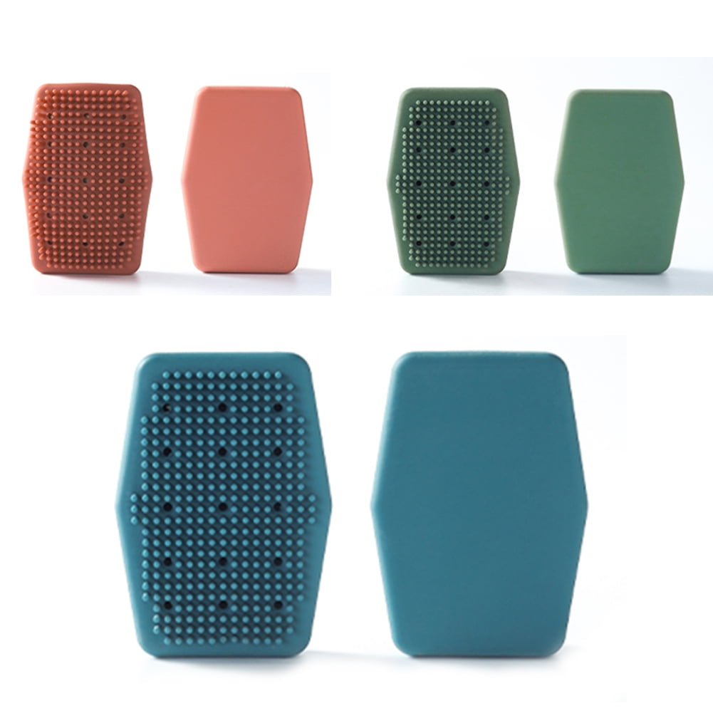 NIBOLOG Dead Skin Exfoliating Bristles Scrubber Soap Holder Container ...