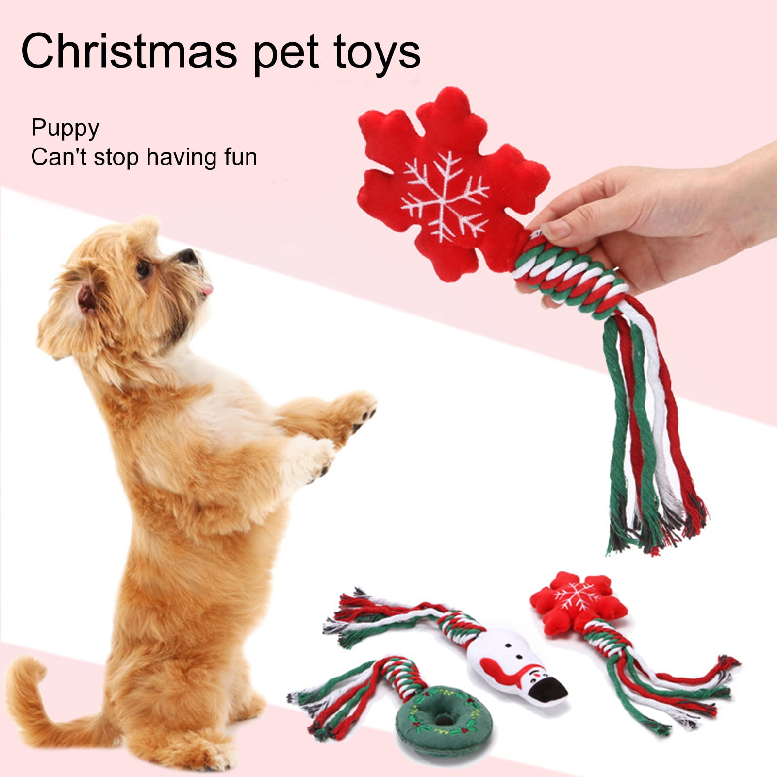 NIBOLOG Dog Rope Knot Cute Cartoon Interactive Educational Bite ...