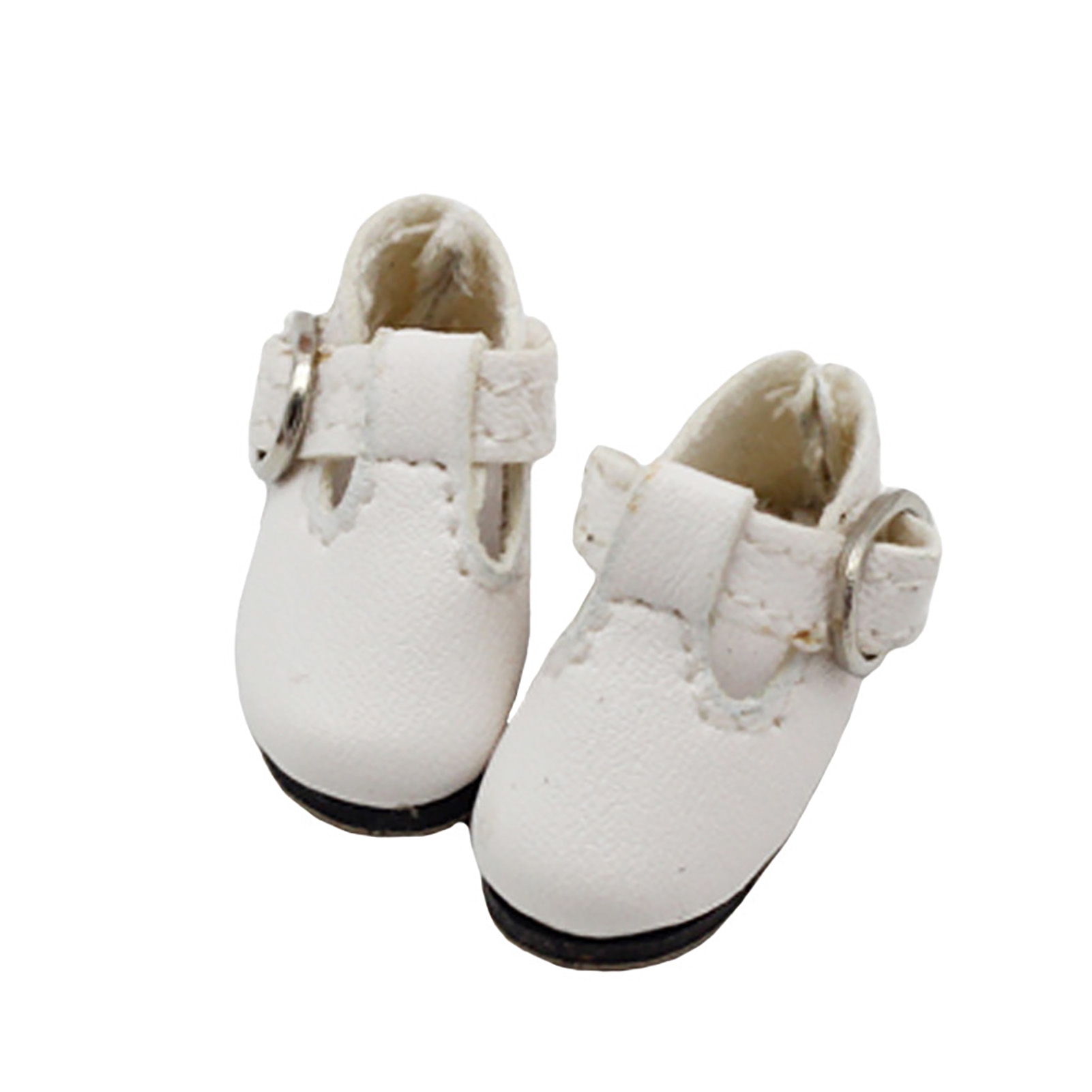 NIBOLOG Doll Shoes T-buckle Design - Faux Leather Dress Up Doll Boots ...