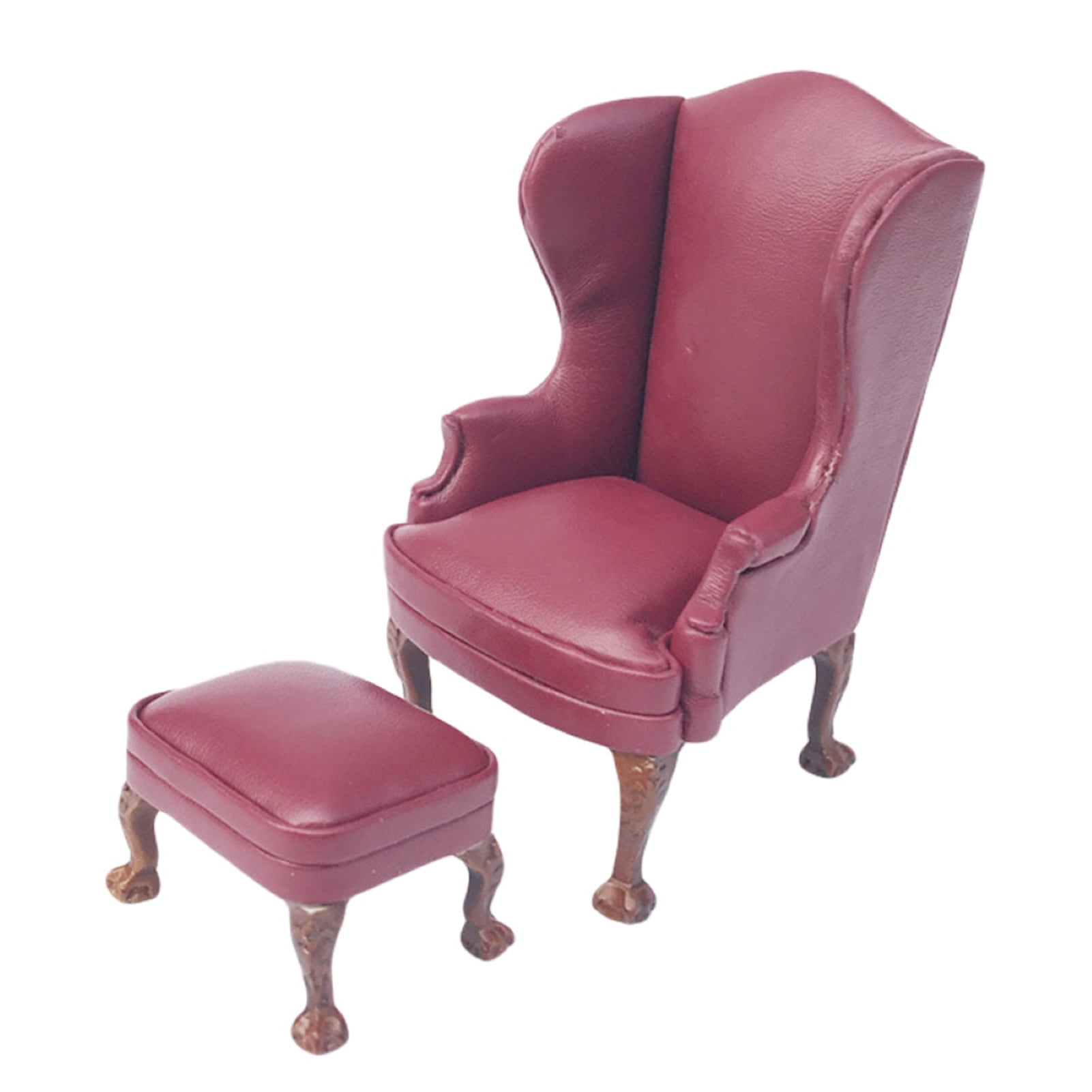 NIBOLOG Dollhouse Sofa - High Simulation Wooden Dollhouse Sofa Kids ...