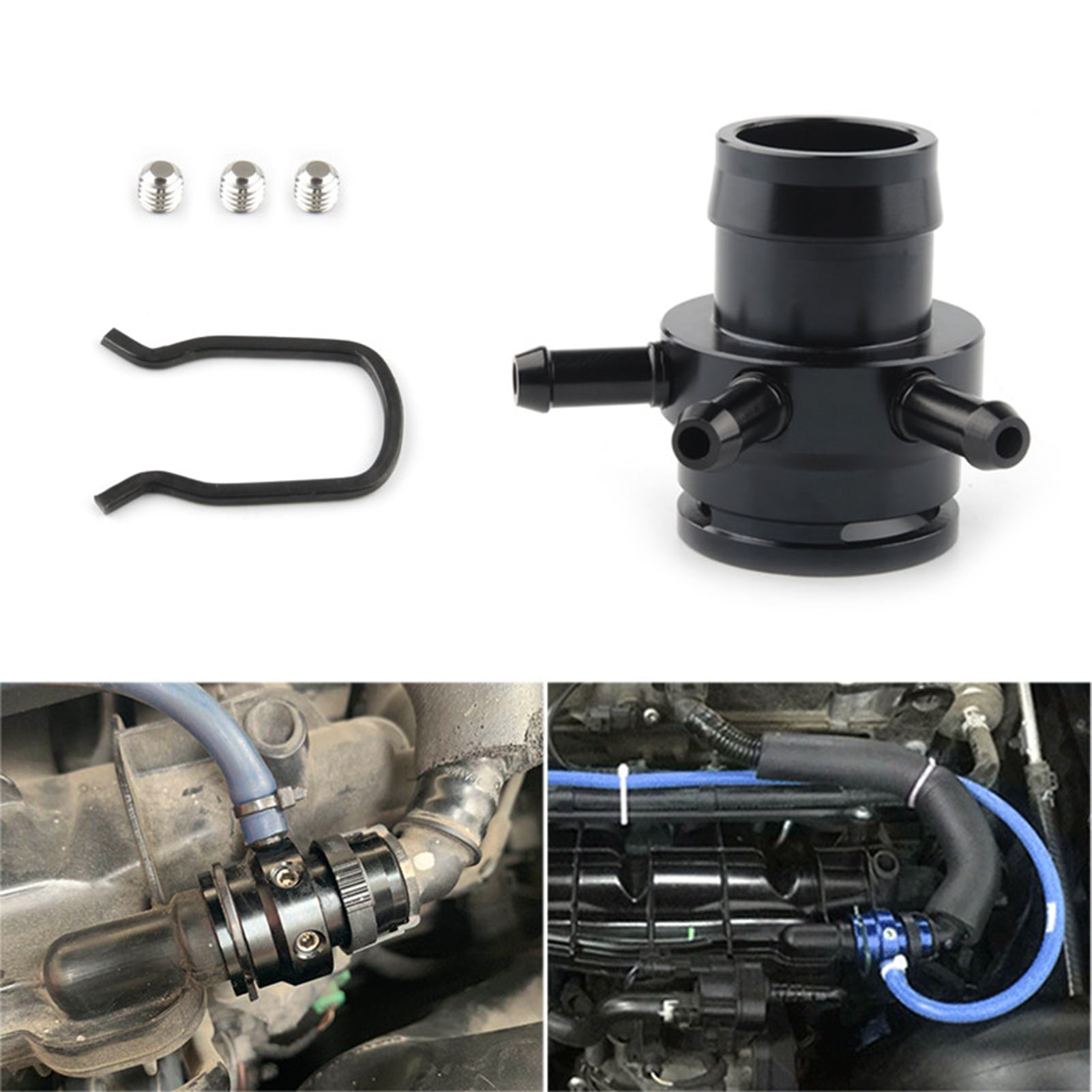 NIBOLOG EA113 Turbo Boost Tap Vacuum Three-way Adapter for Volkswagen ...