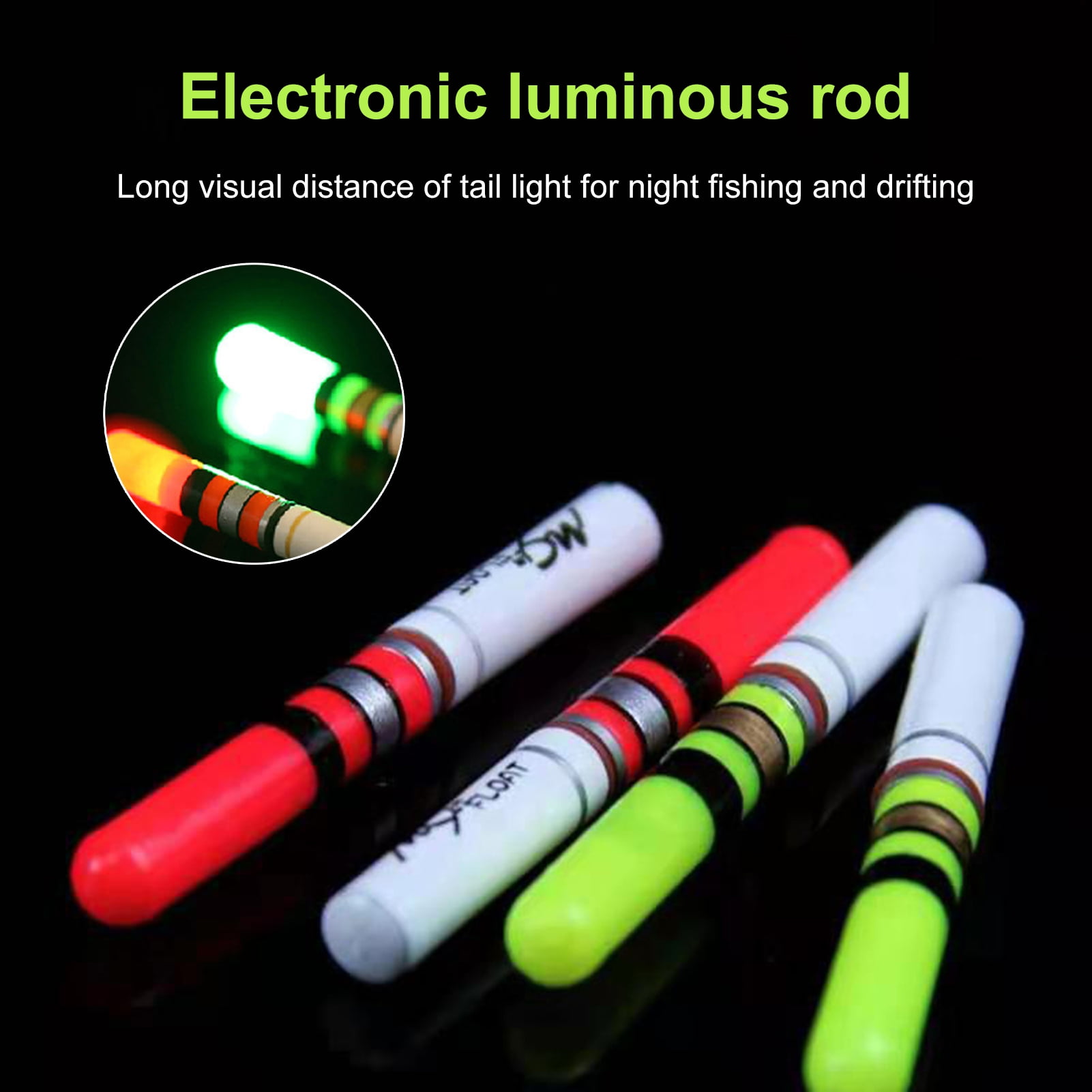 NIBOLOG Electronic Fishing Float Light Stable Plastic High Strength ...