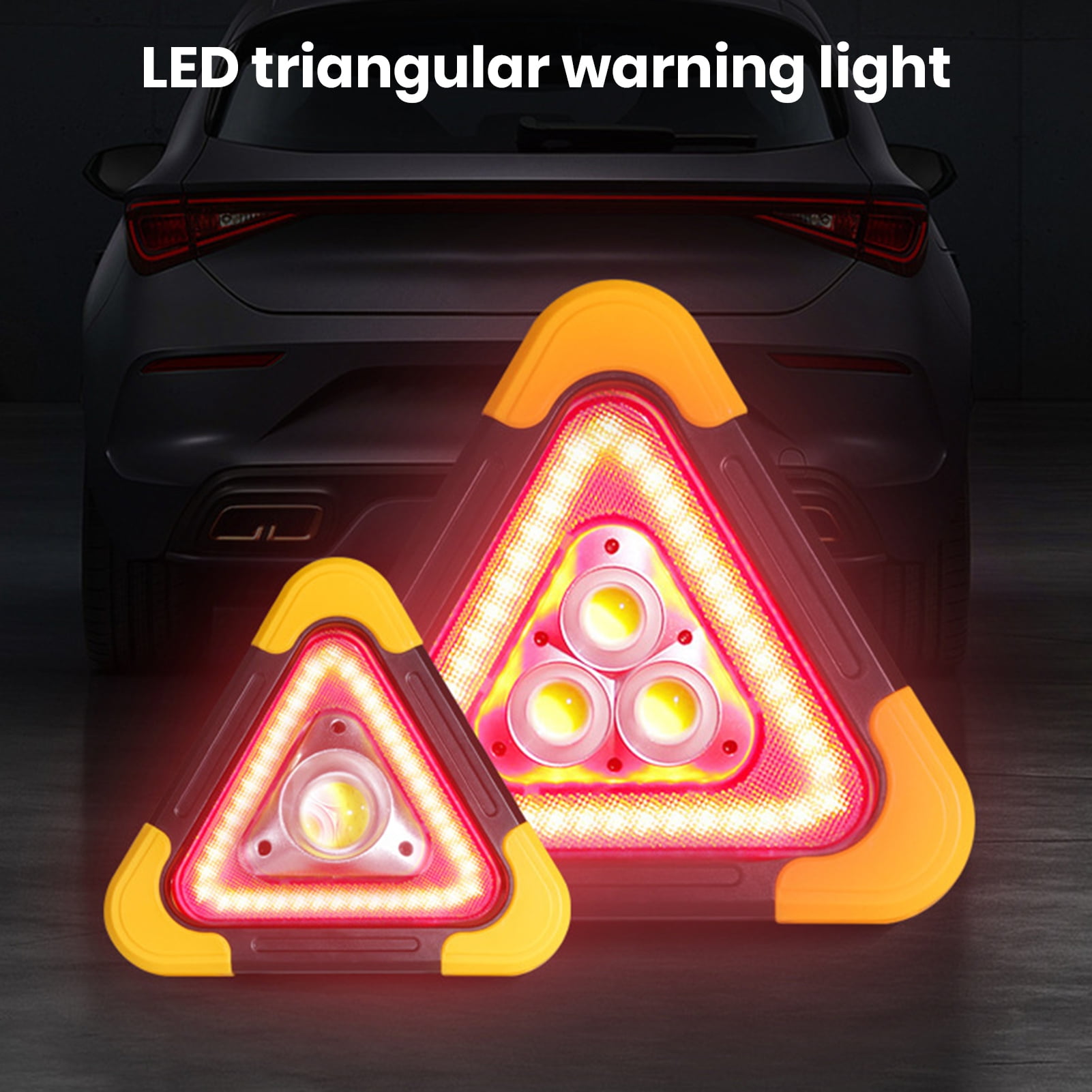 NIBOLOG Emergency Breakdown Warning Triangle - Red Reflective Safety ...