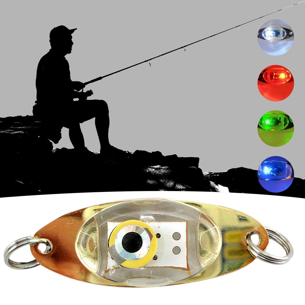 NIBOLOG Eye Shape Night Fishing Underwater Fish Lure LED Flashing Light ...