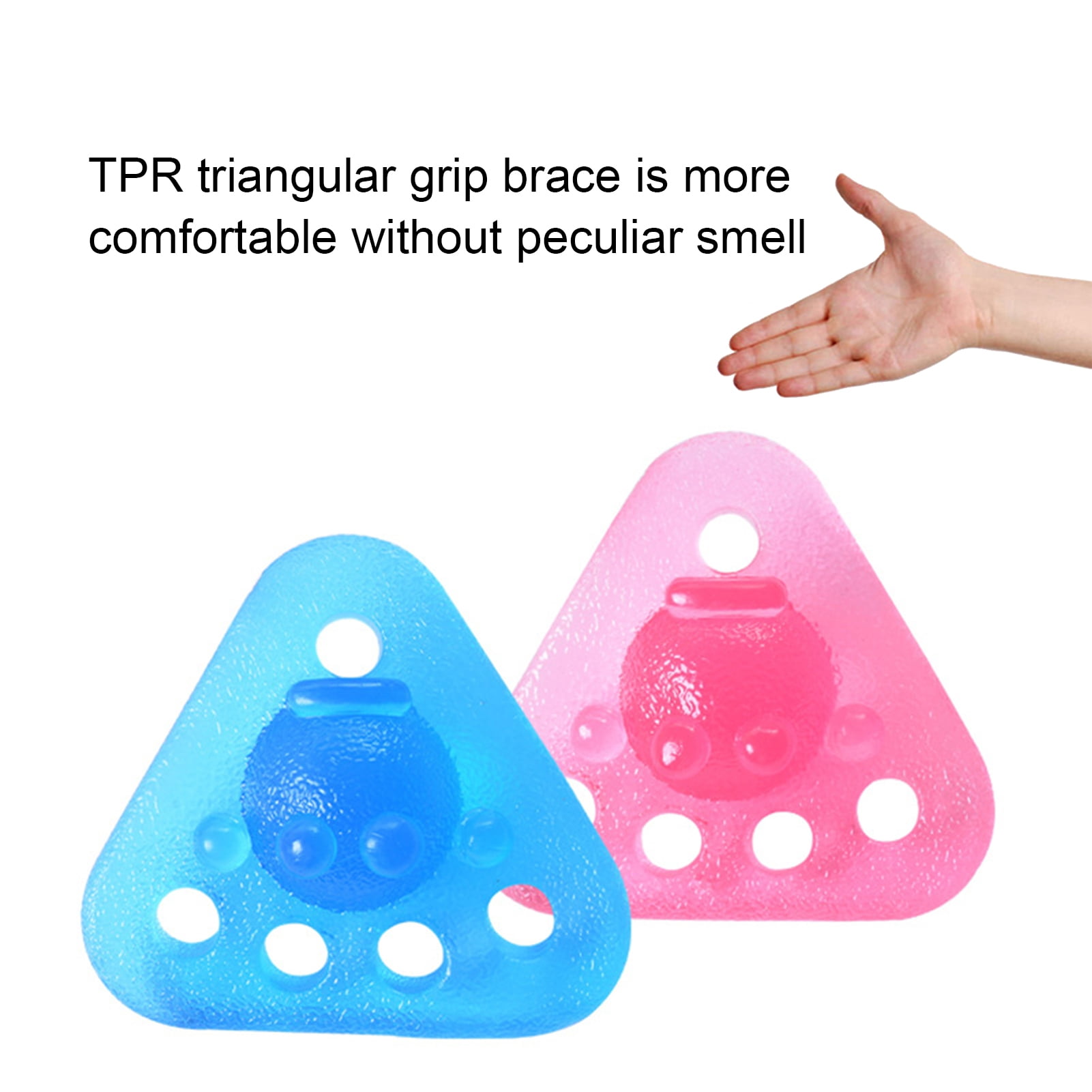 NIBOLOG Finger Exerciser Soft Strengthen Power No Odor Jelly Finger ...
