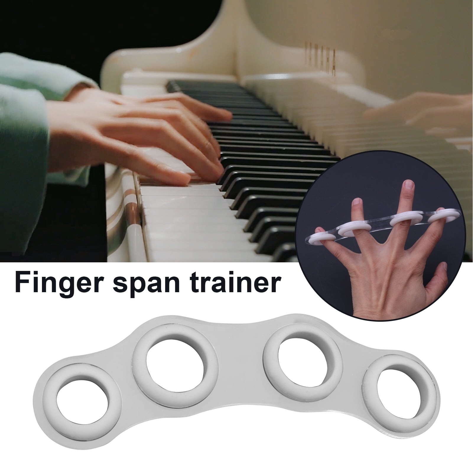 NIBOLOG Finger Expansion Tool Flexible Curved Handle Convenient Guitar ...